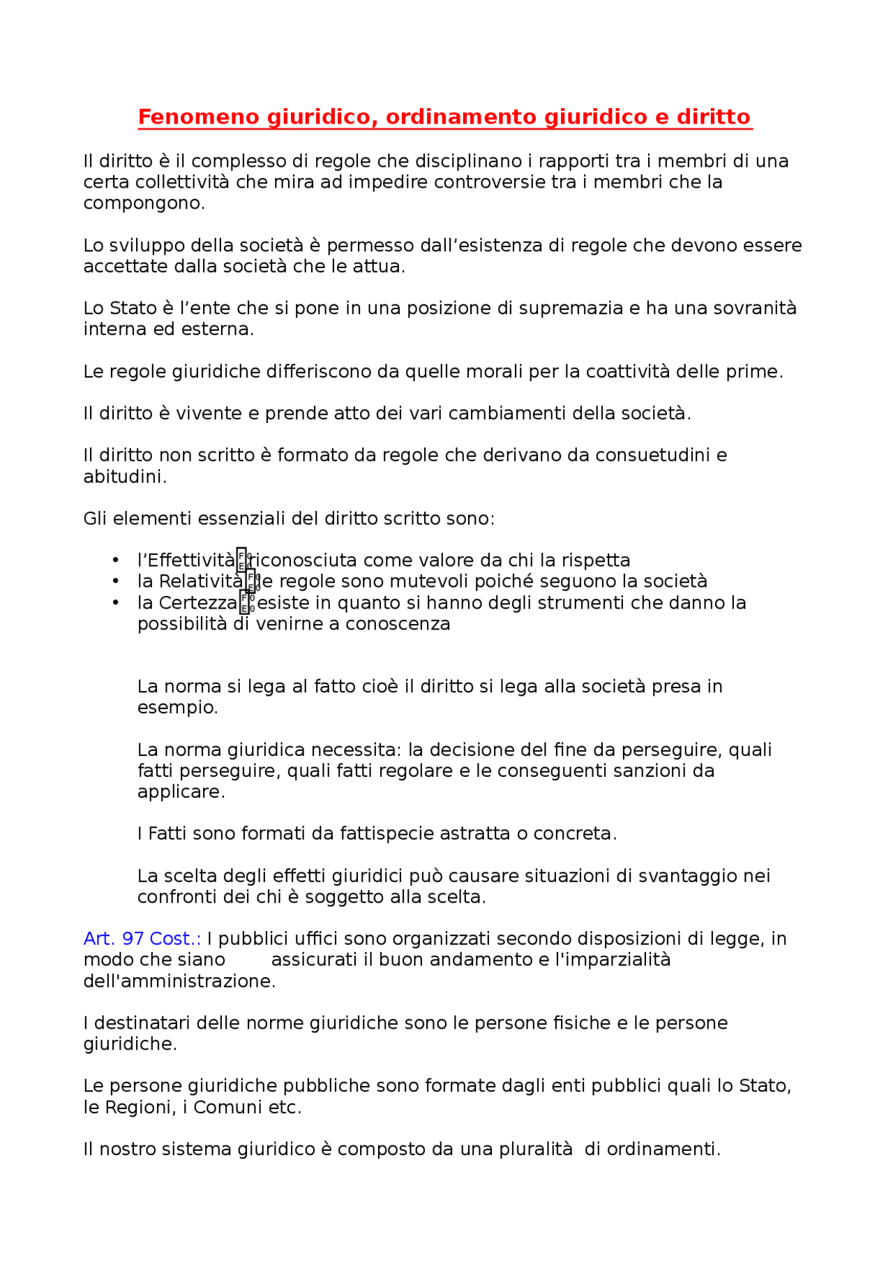 Riassunto Manuale Di Diritto Pubblico Claudio Rossano Docsity