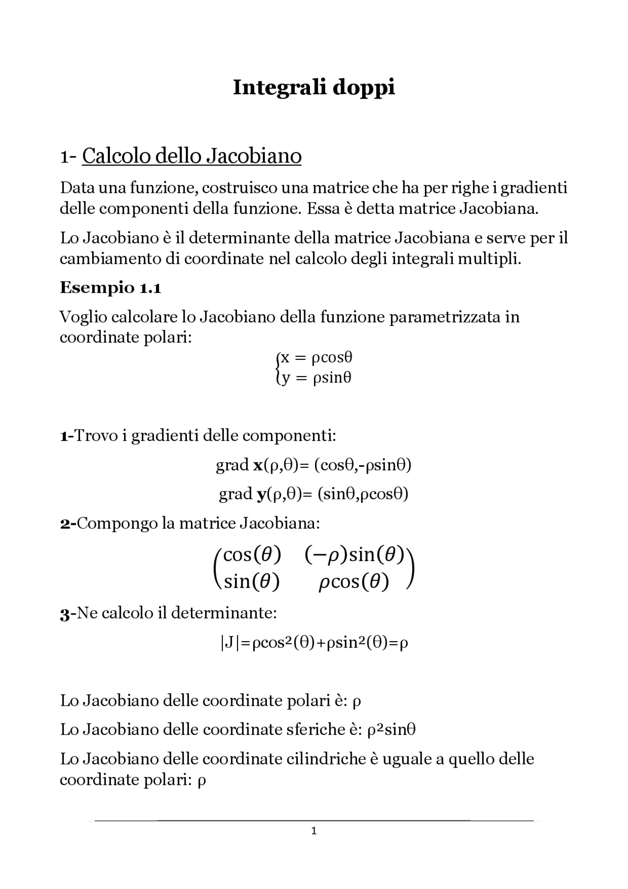 Schema Integrali Doppi Schemi E Mappe Concettuali Di Analisi