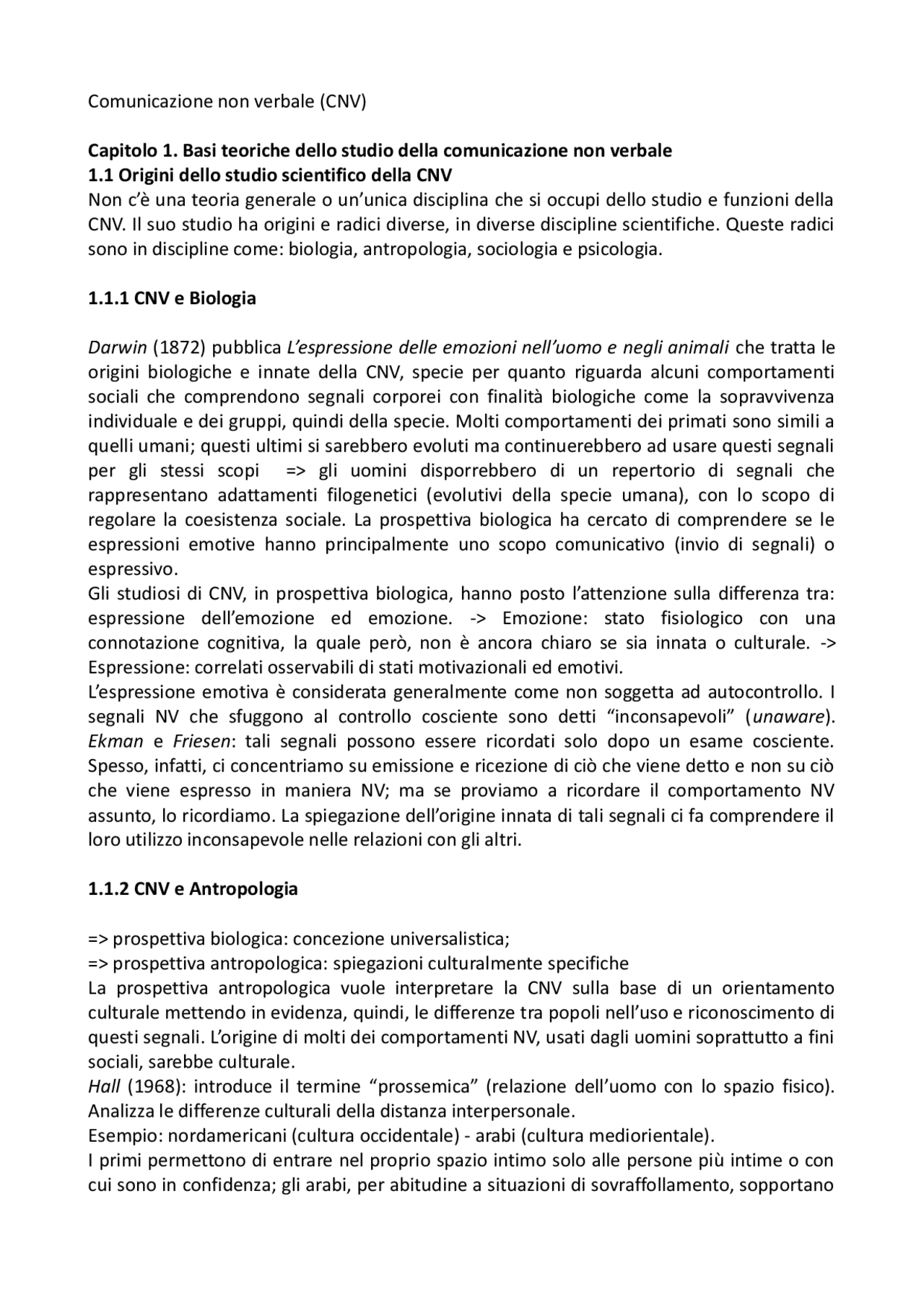 La Comunicazione Non Verbale Docsity