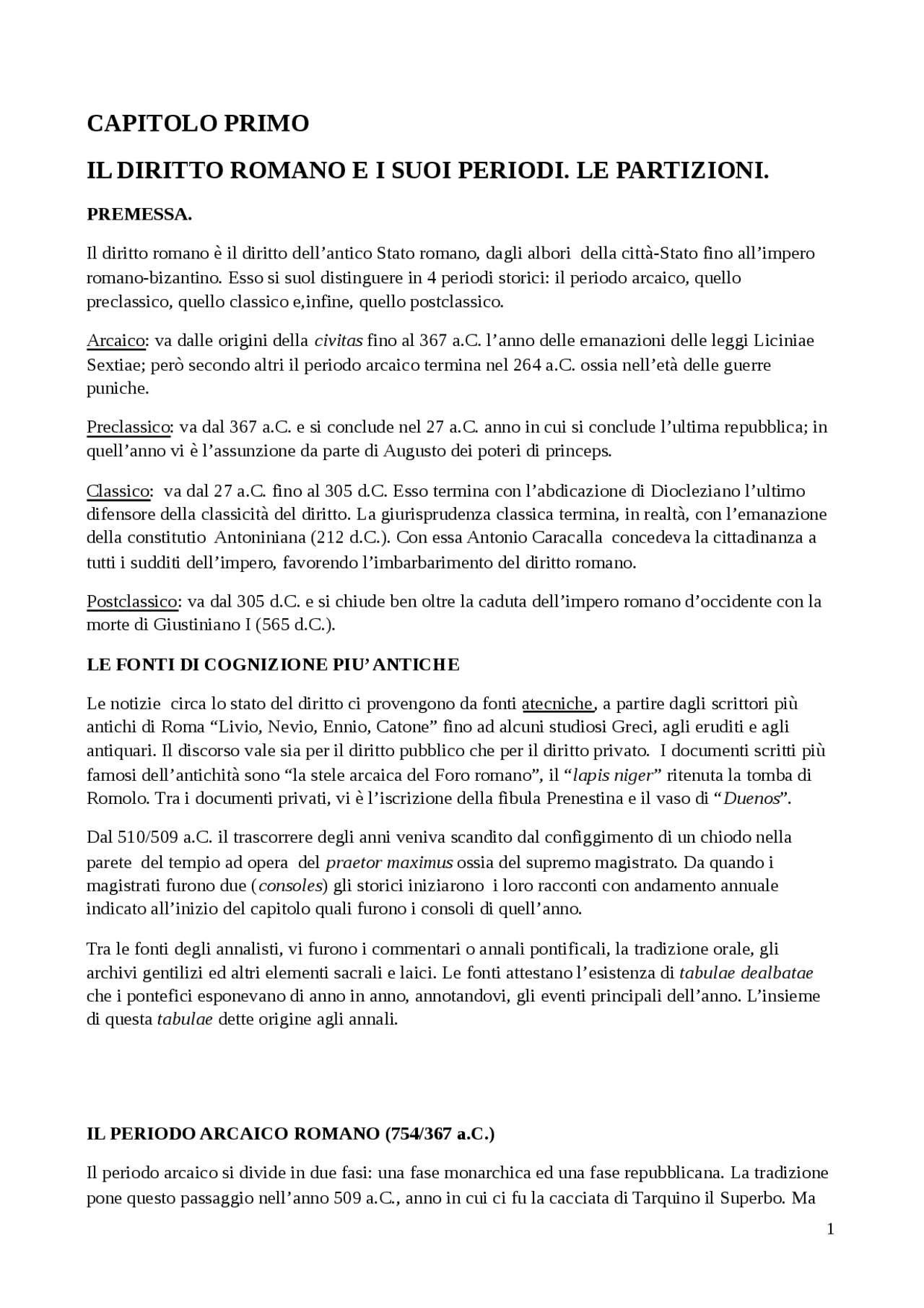 Esegesi Delle Fonti Del Diritto Romano Parte Seconda Prof Sacchi Docsity