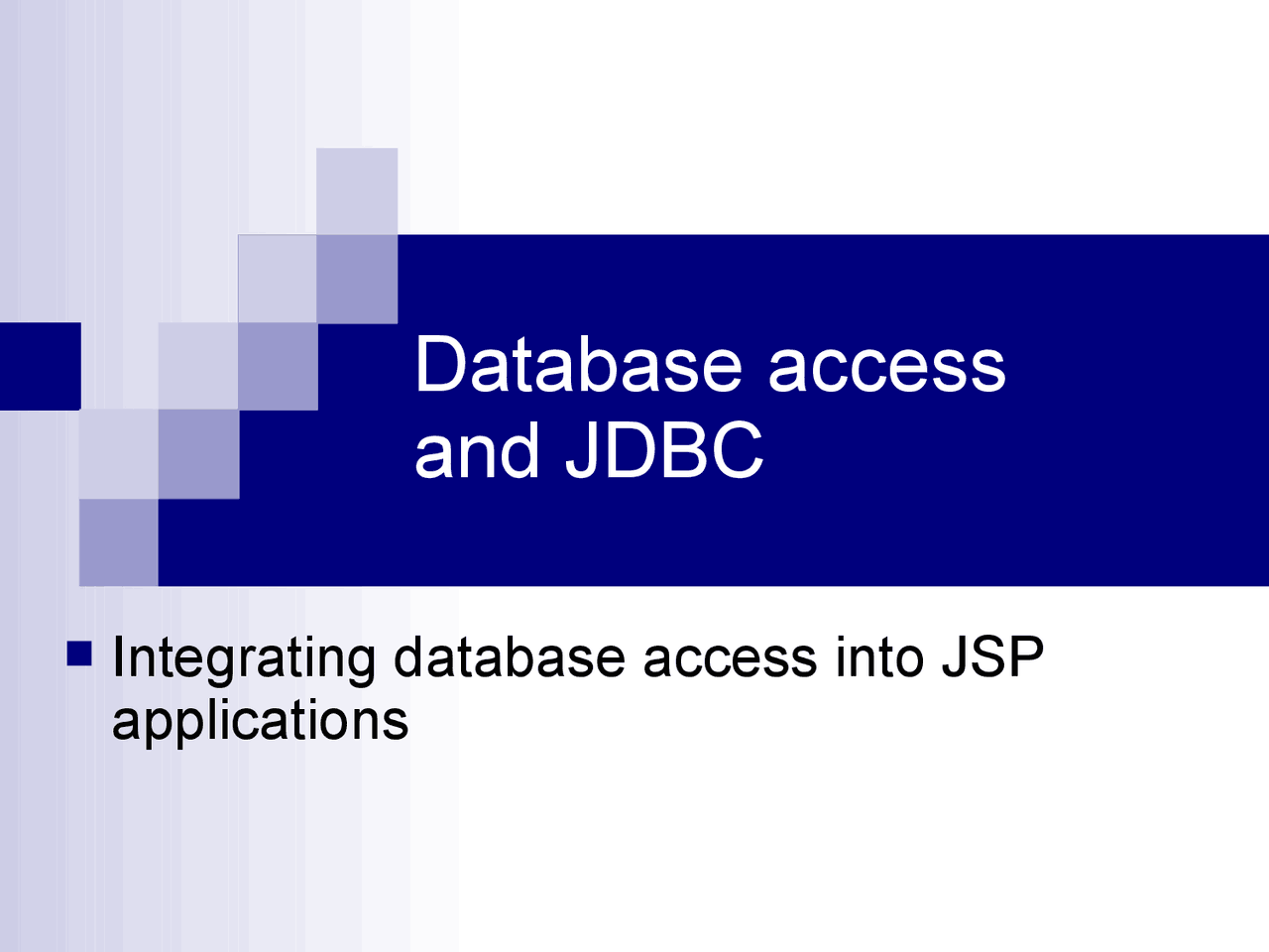 Appunti Informatica - Database access and JDBC | Appunti di Elementi di Informatica | Docsity