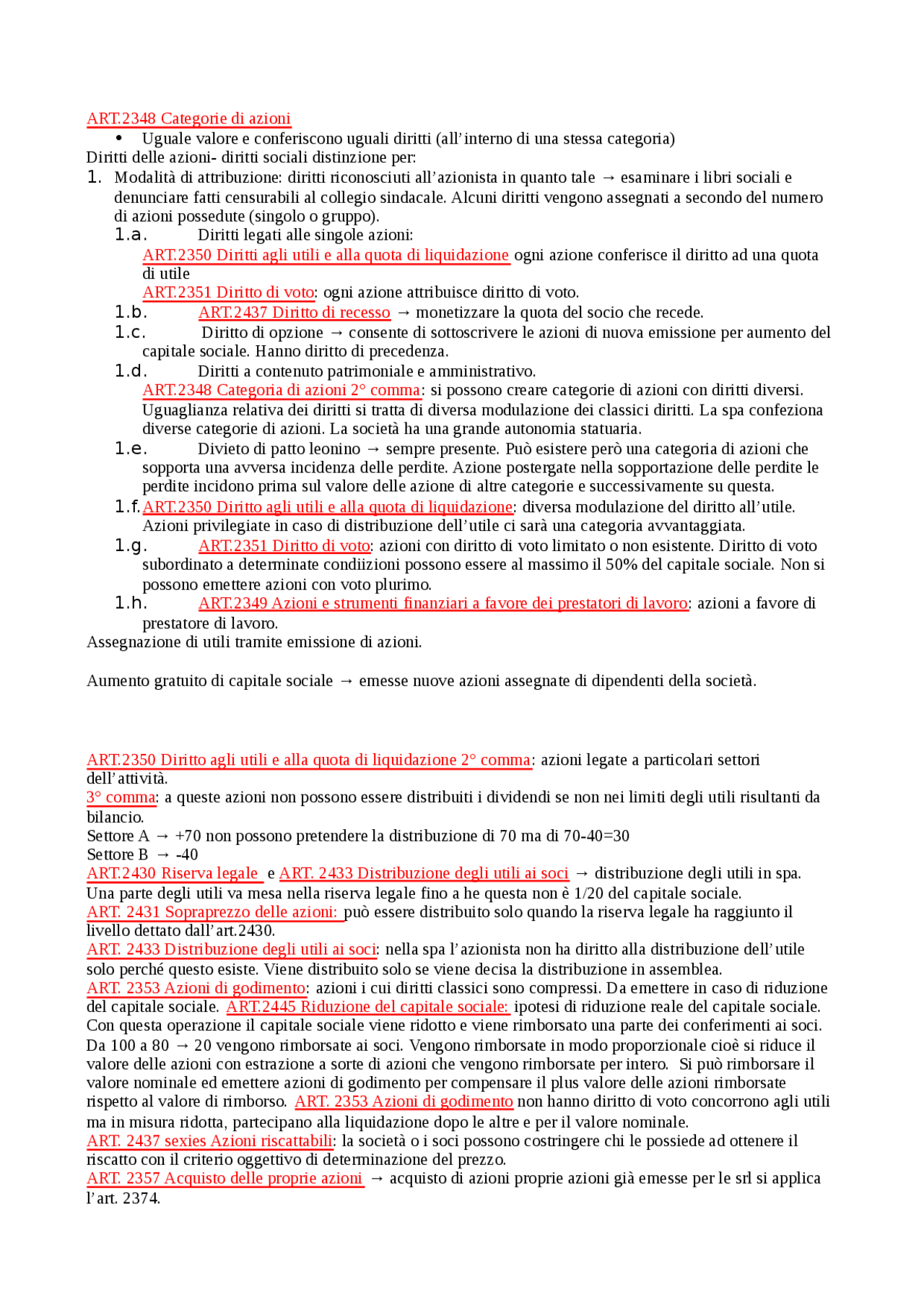 Appunti Diritto Commerciale Docsity
