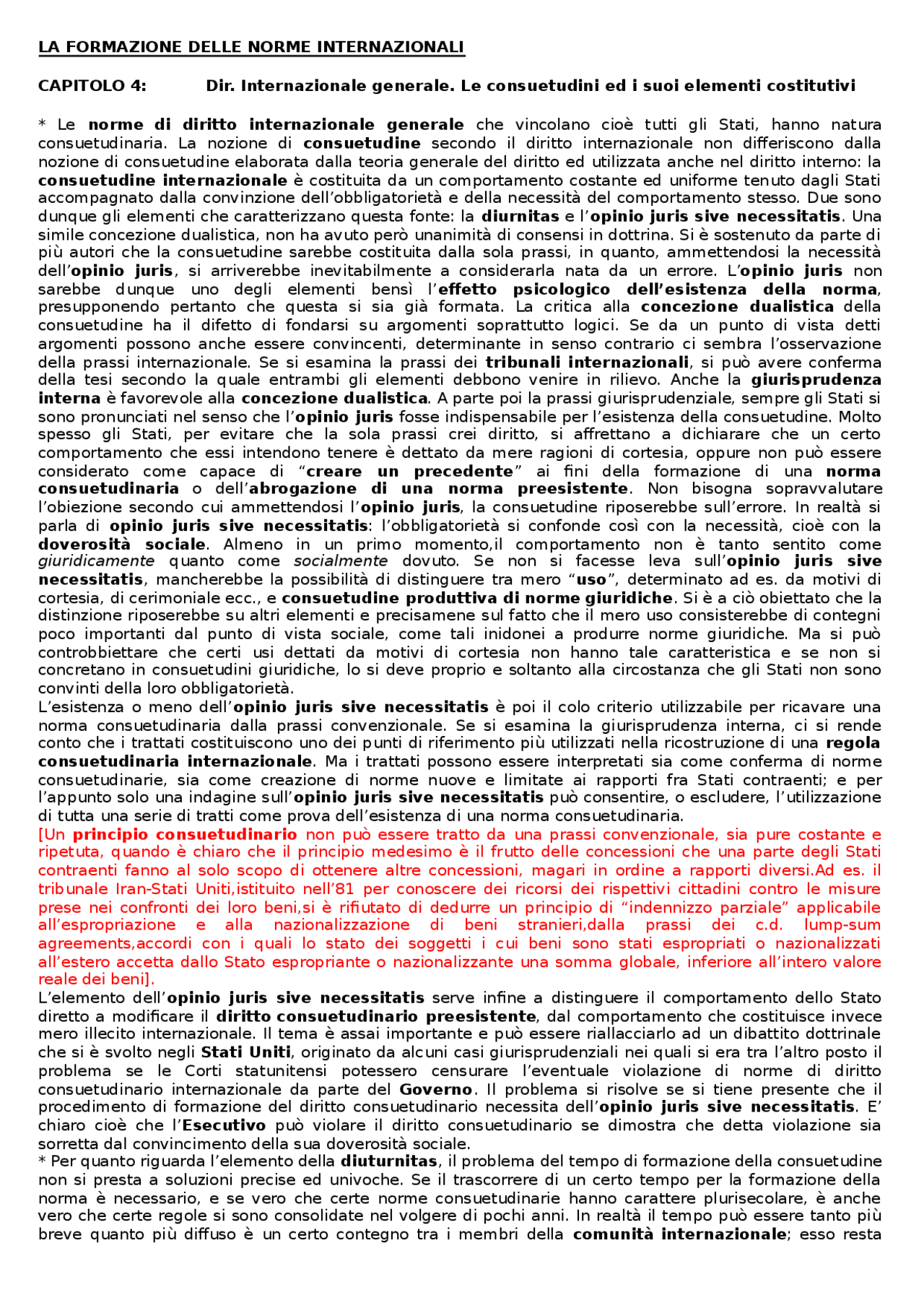 La Formazione Delle Norme Internazionalicap Docsity