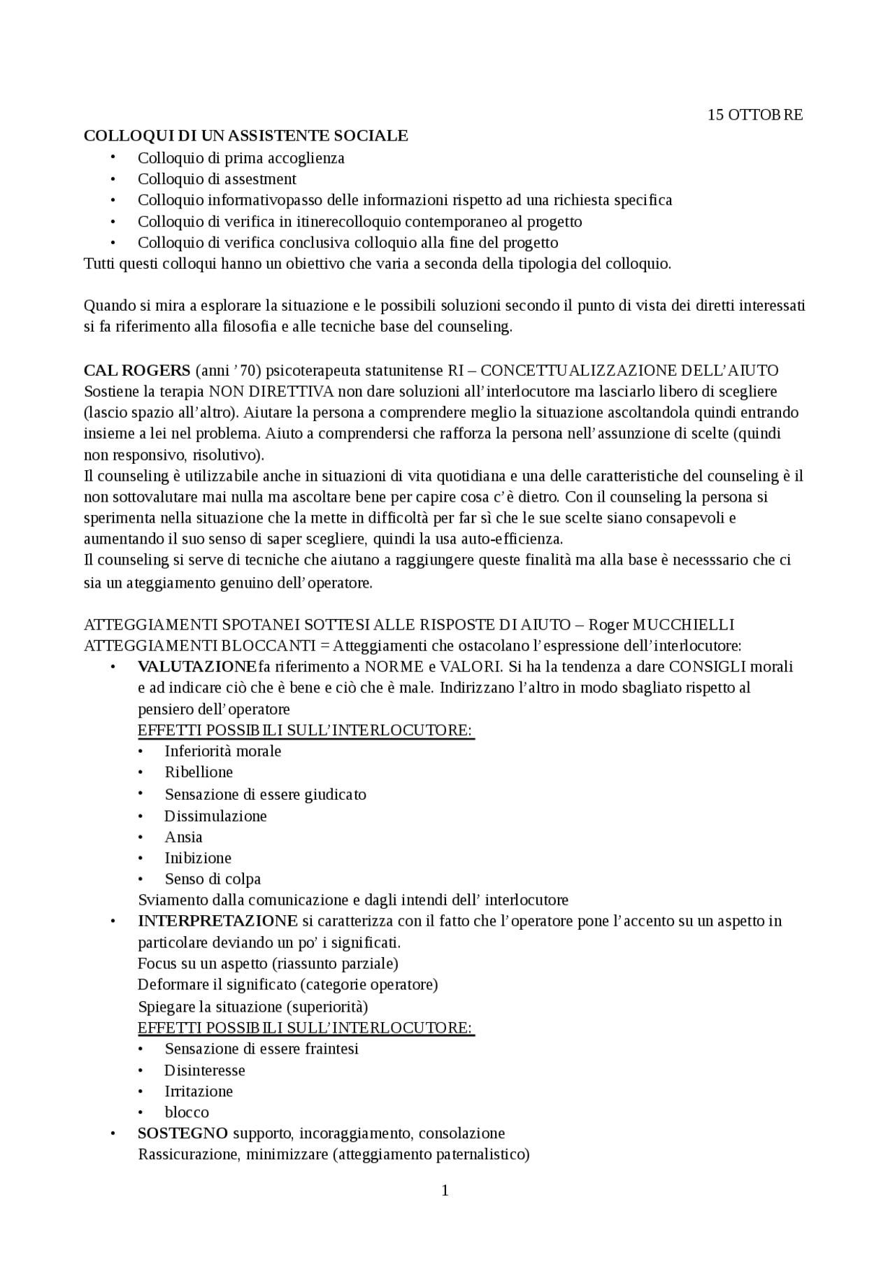 Counseling Docsity