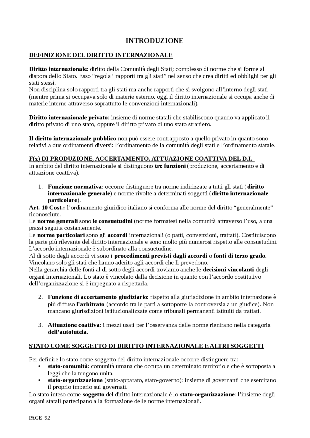 Schemi Riassuntivi Completi Per Lesame Di Diritto Internazionale Docsity
