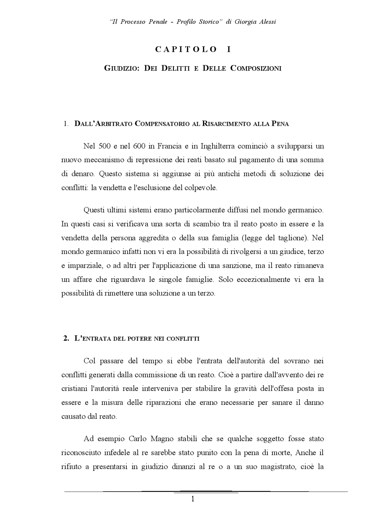 Riassunti Il Processo Penale Profilo Storico Giorgia Alessi Docsity