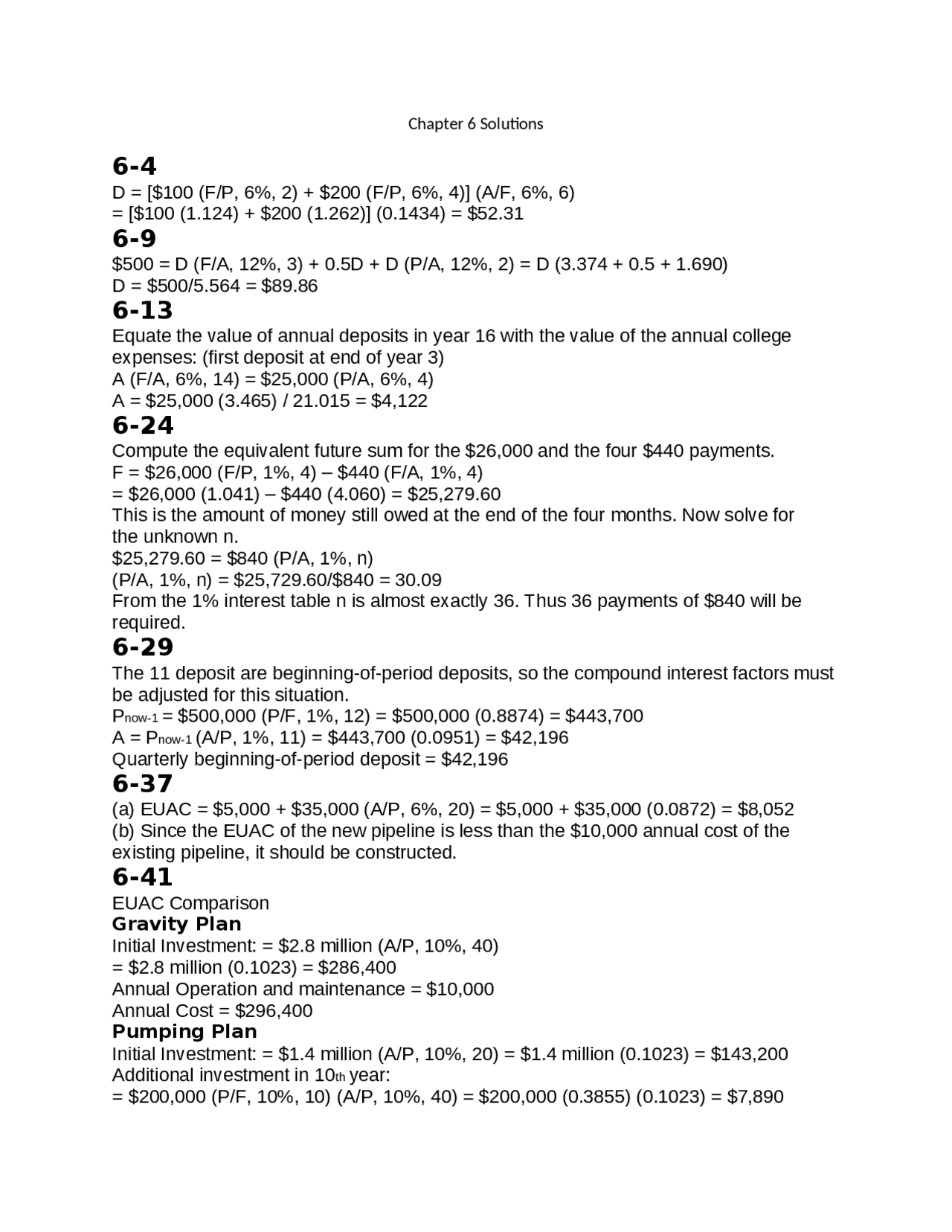 Engineering Economics With Social And Global Implications Solutions Egn 3615 Docsity