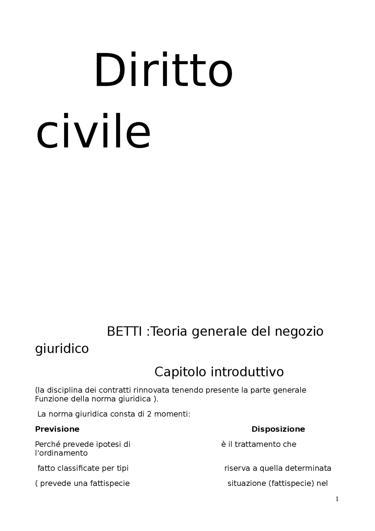 Diritto Civile Docsity