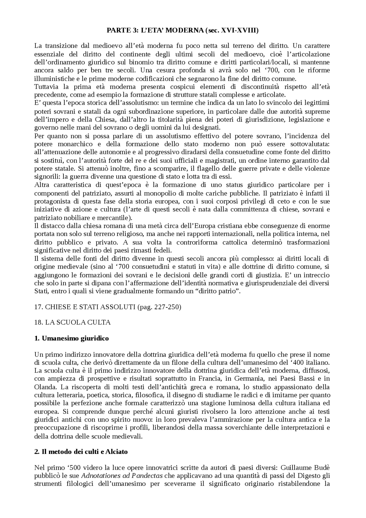 Storia Del Diritto In Europa Antonio Padoa Schioppa Docsity