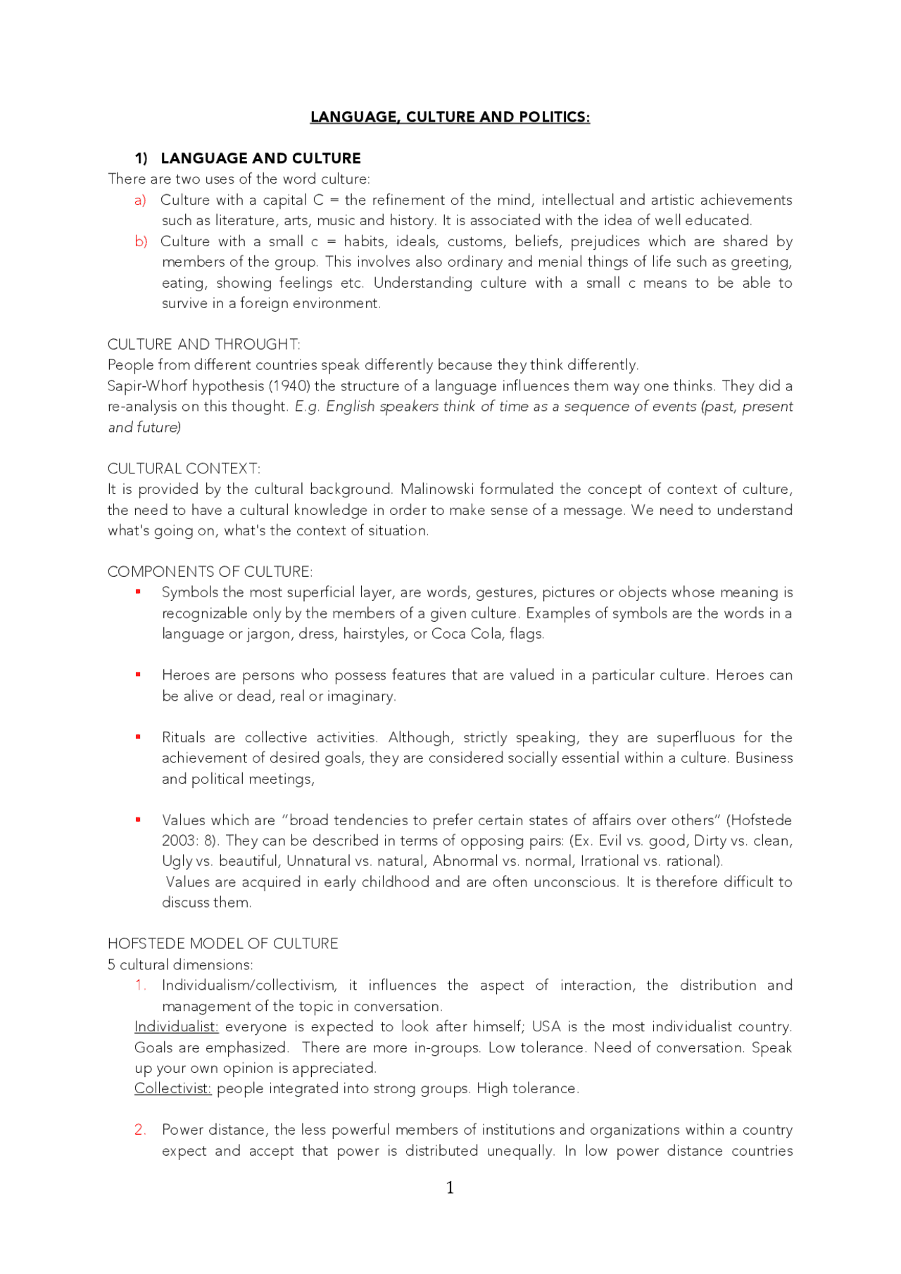 1 Language Culture And Politics Cucchi 1 Docsity