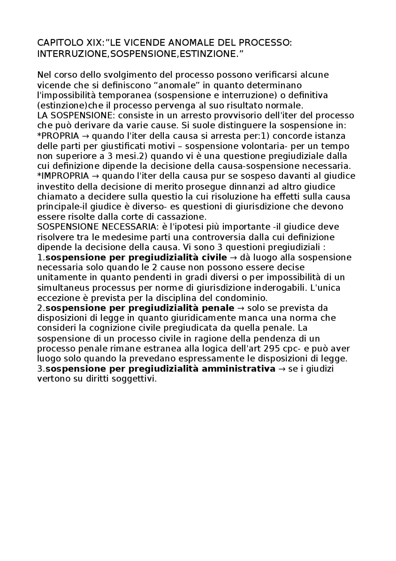 Riassunto Diritto Processuale Civile Montesano De Santis Arieta Cap 19