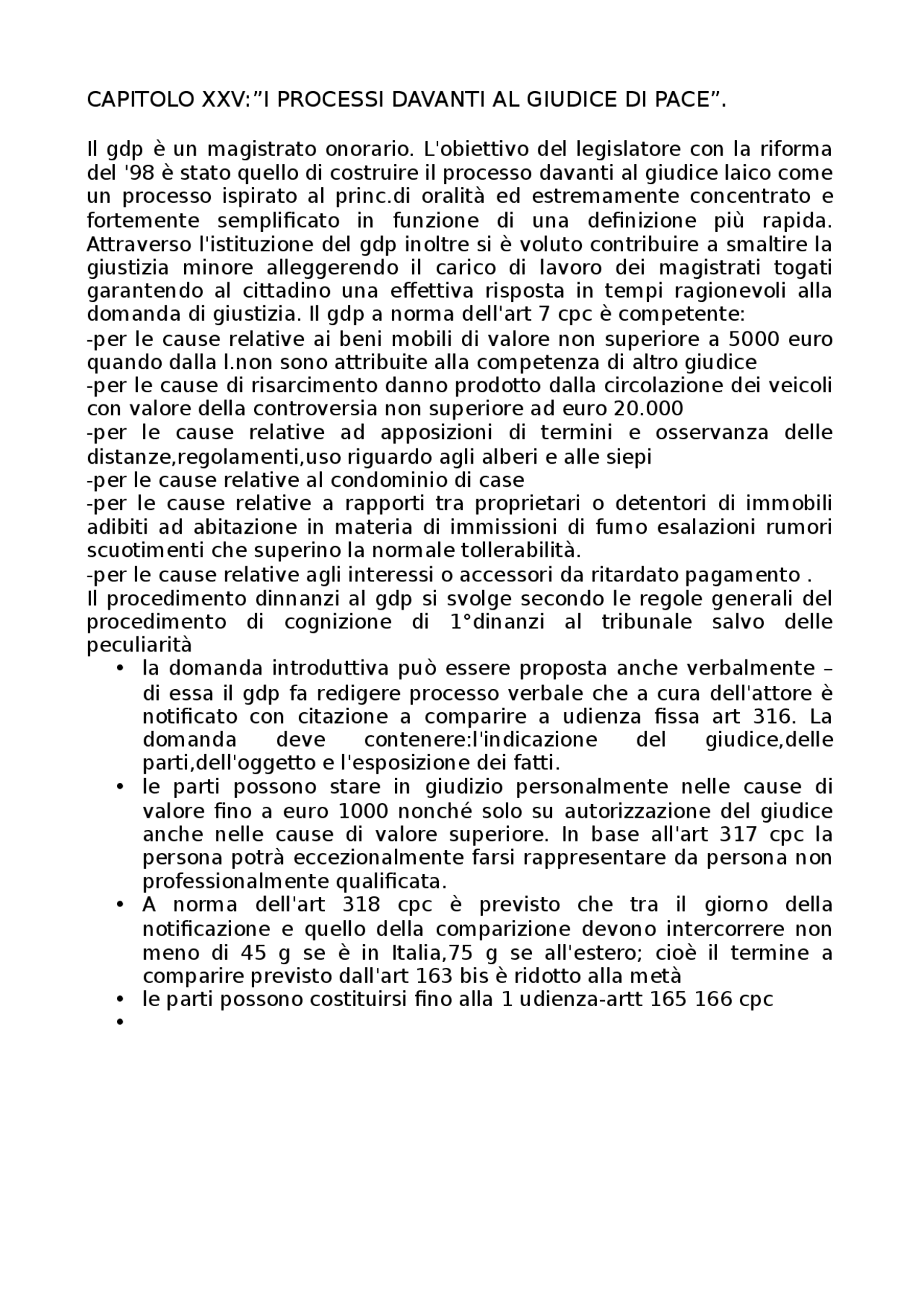 Riassunto Diritto Processuale Civile Montesano De Santis Arieta Cap 25