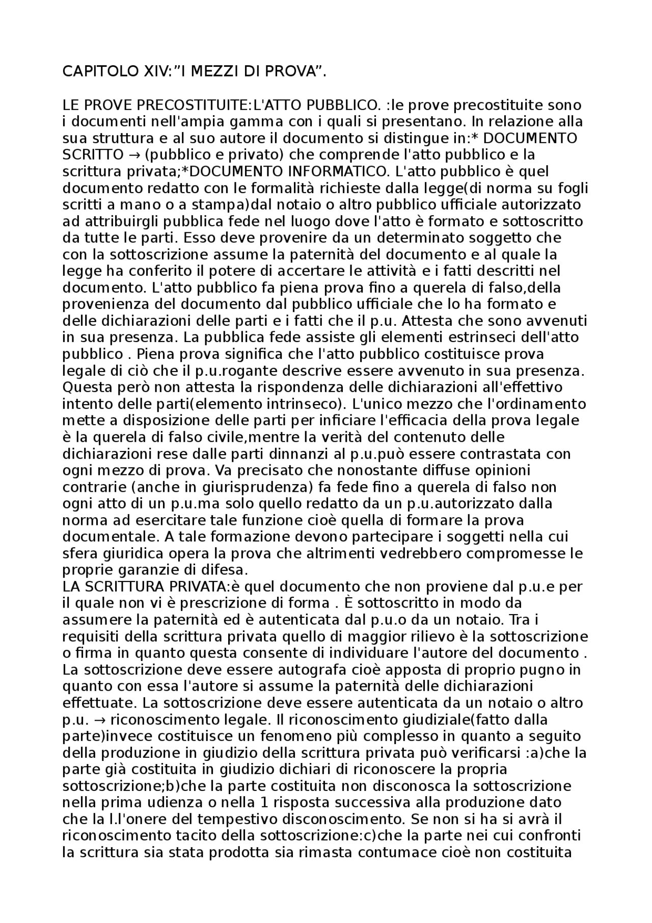 Riassunto Diritto Processuale Civile Montesano De Santis Arieta Cap 14