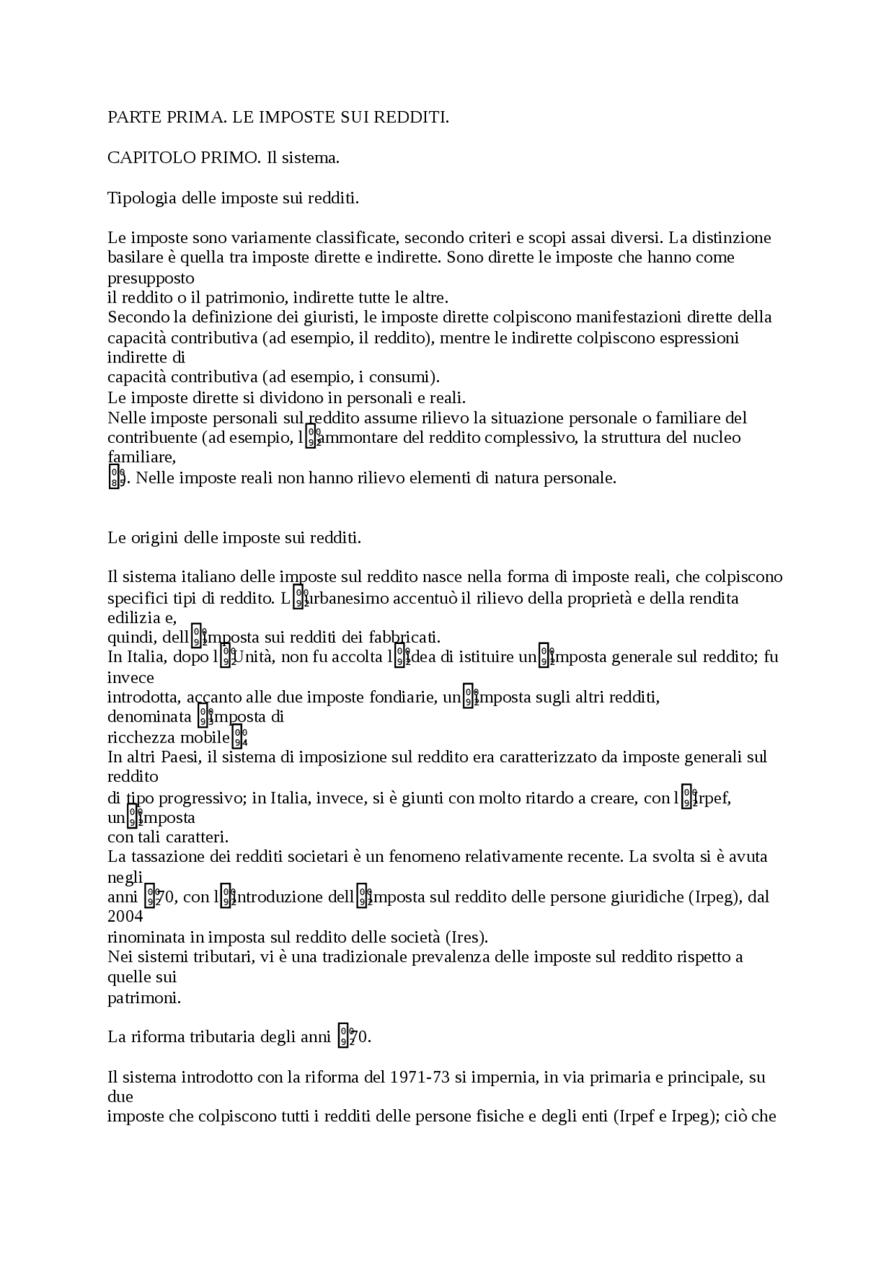 Riassunto Tesauro Diritto Tributario 1 Docsity