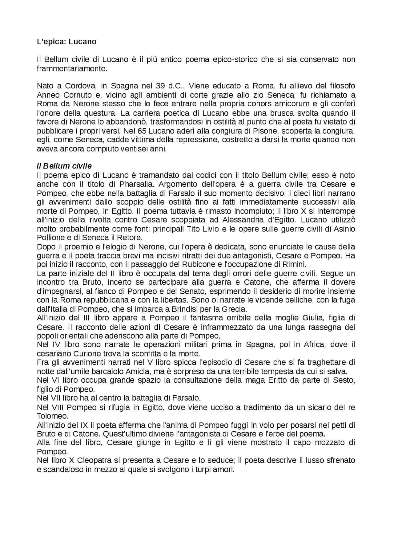 Lucano Docsity