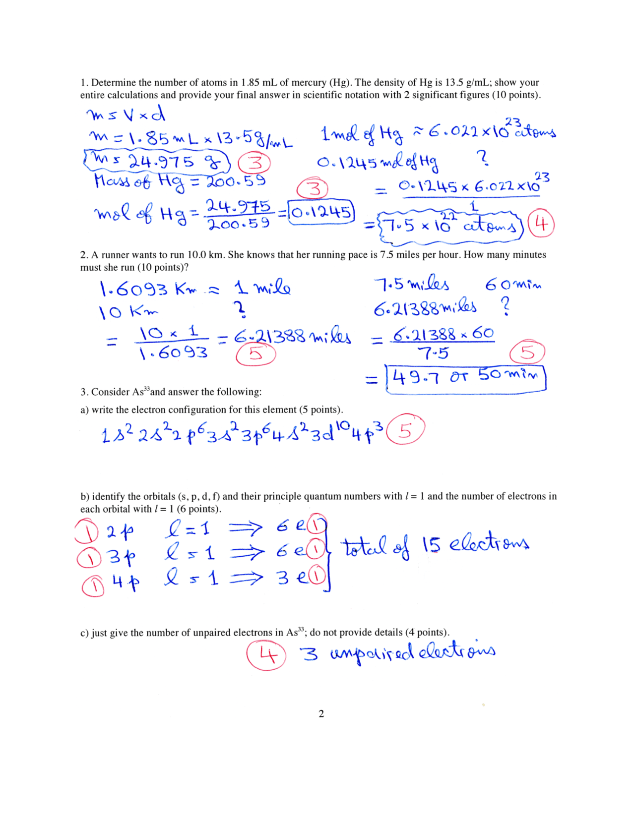 Electronic Configuration - Chemistry Fundamental I Solved Midterm Exam ...