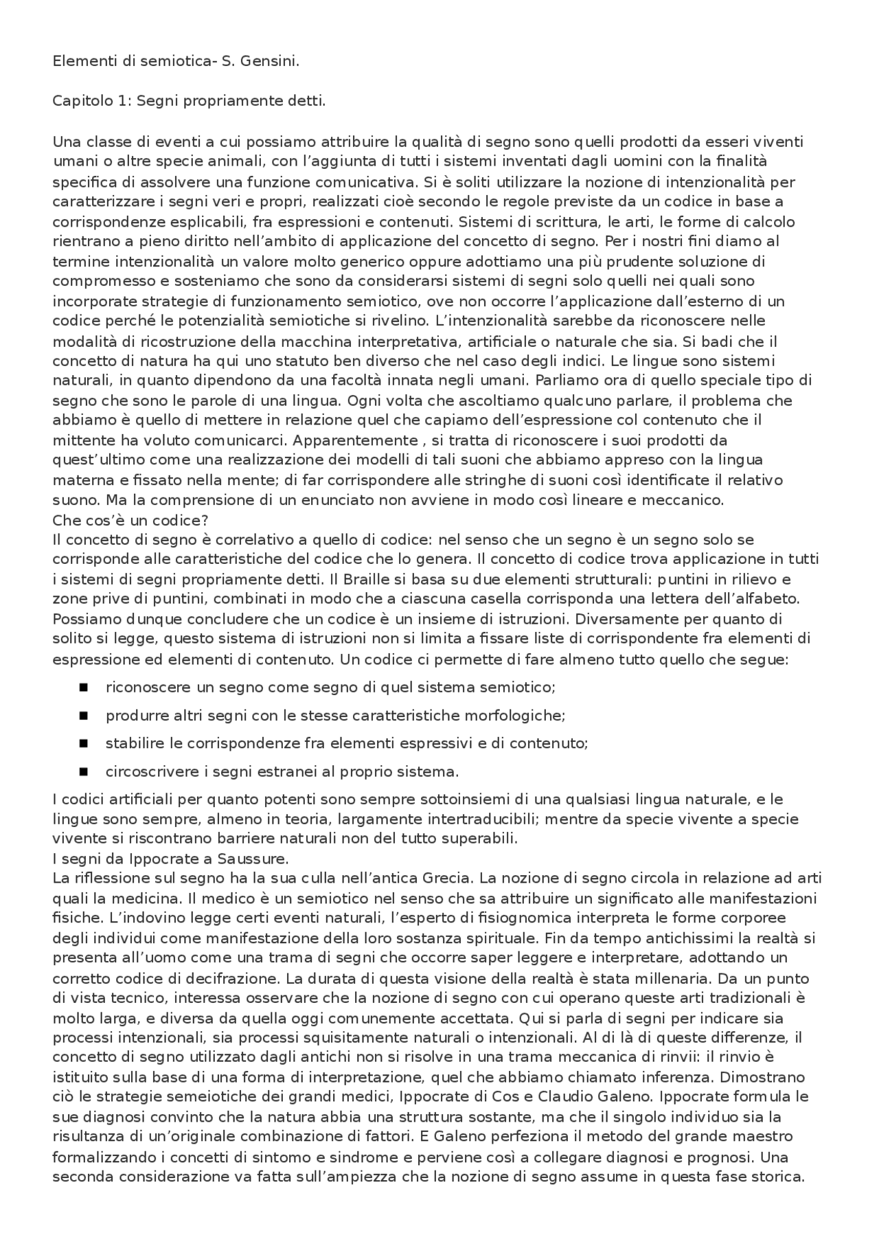 Elementi Di Semiotica Docsity