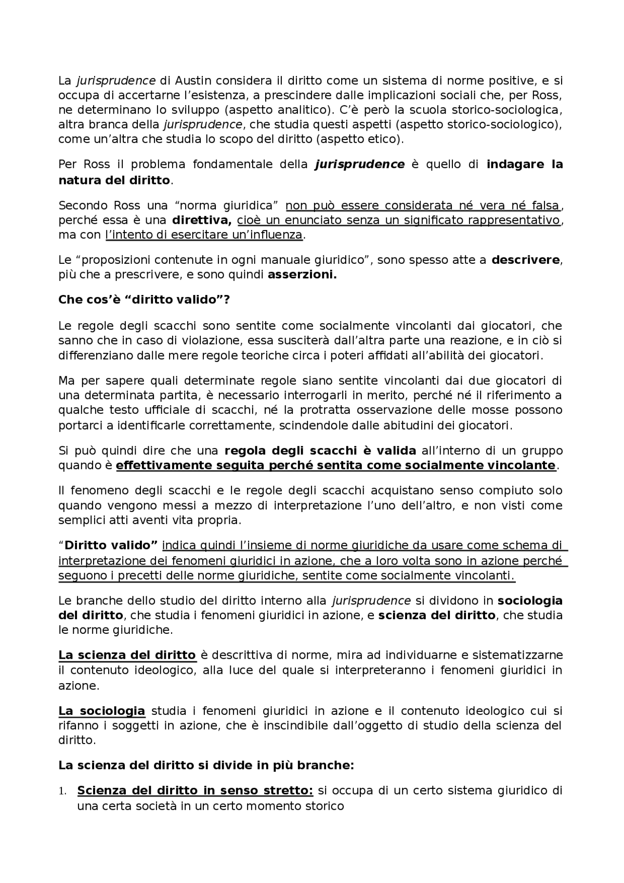 Ross Diritto E Giustizia Docsity