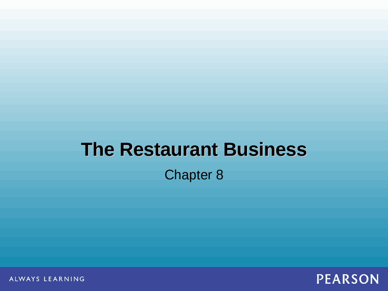 The Restaurant Business Lecture Slides Hft 3003 Docsity