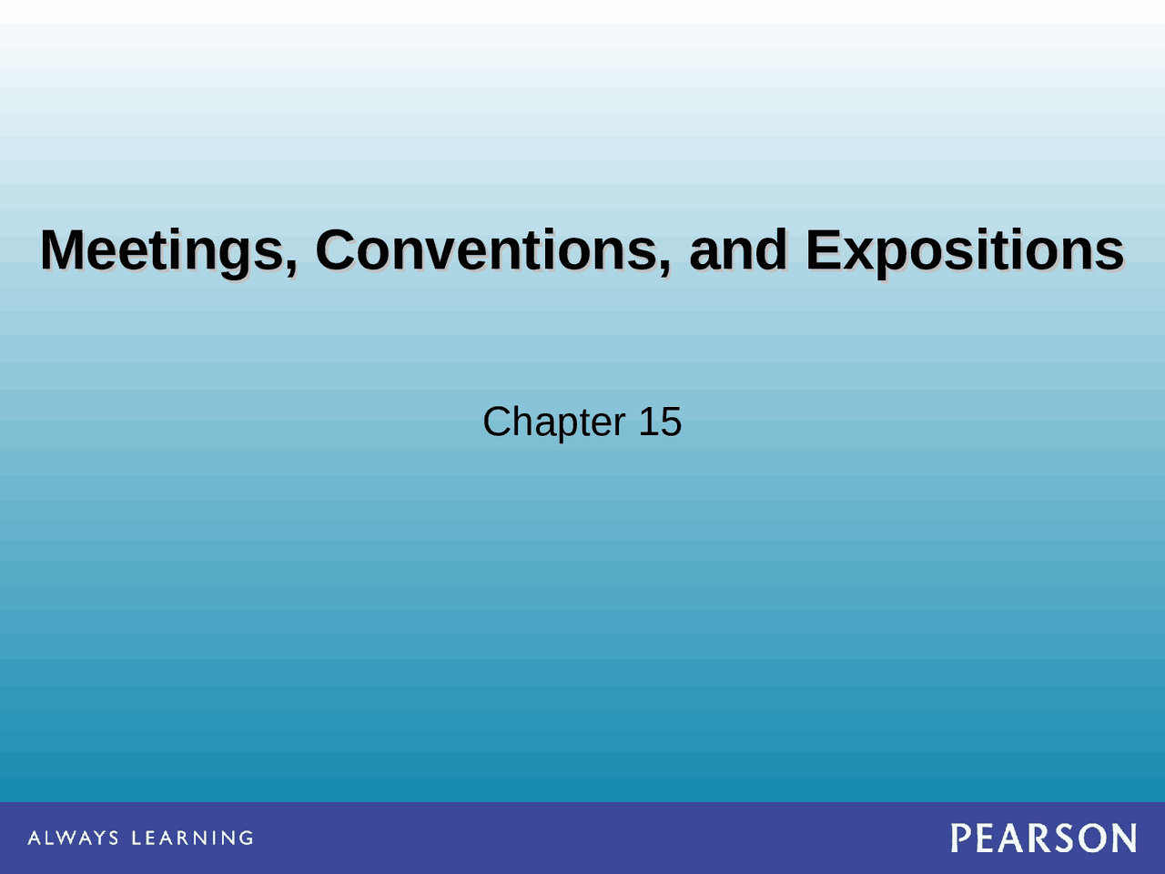 Meetings Conventions And Expositions Lecture Slides Hft 3003