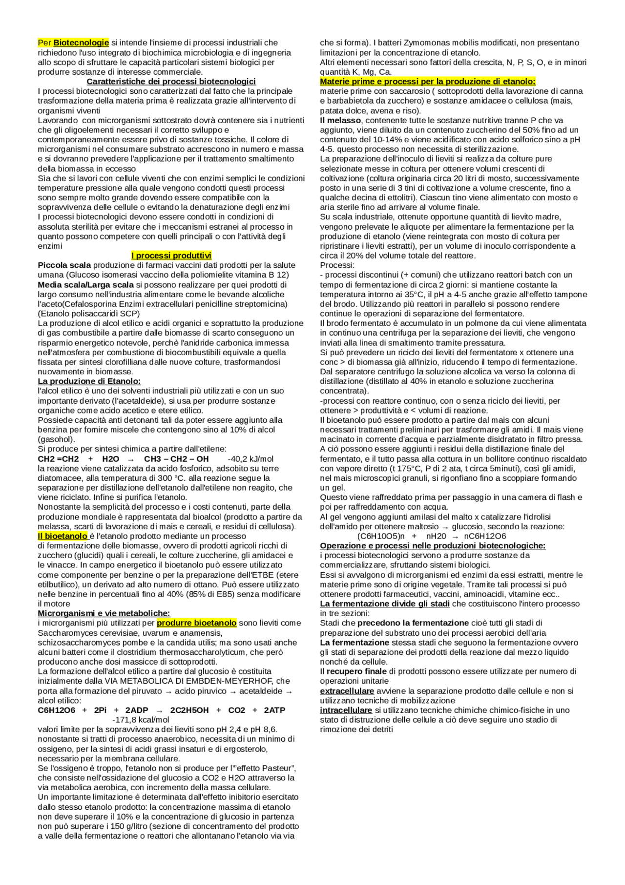 Principi Di Biotecnologie Docsity