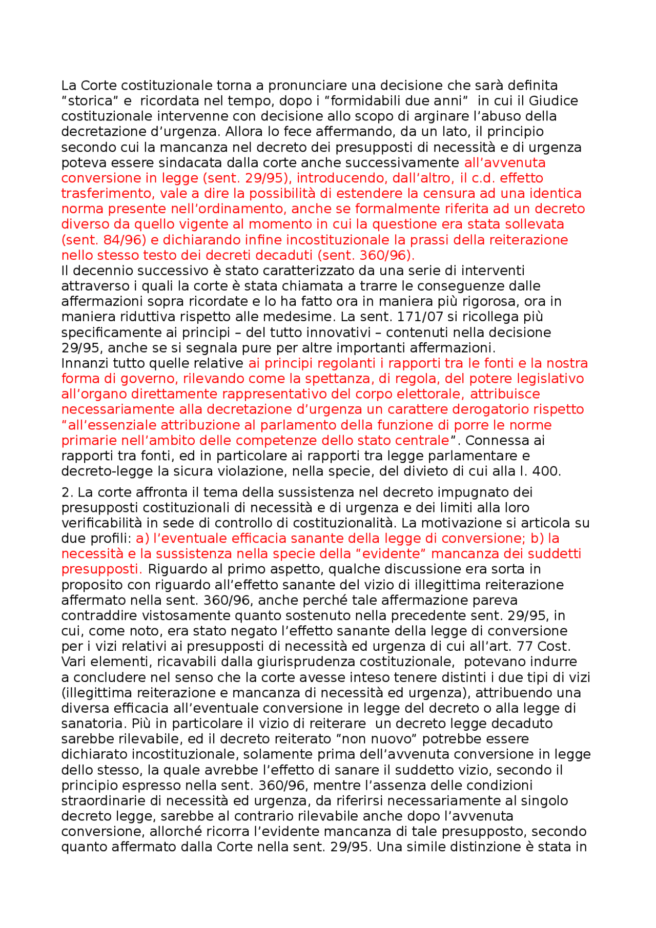 Sent Decretolegge Docsity