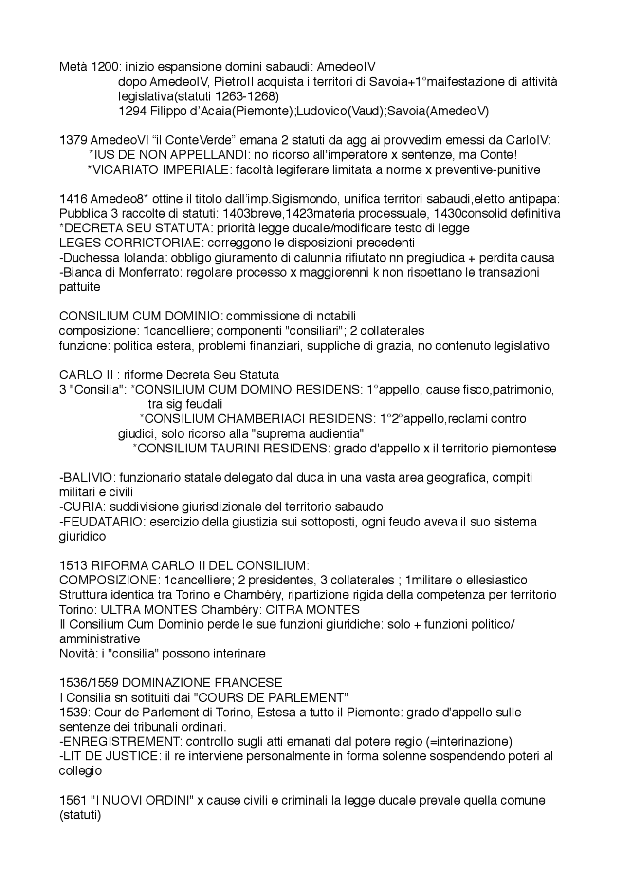 Esegesi Delle Fonti Del Diritto Italiano E Sabaudo Docsity