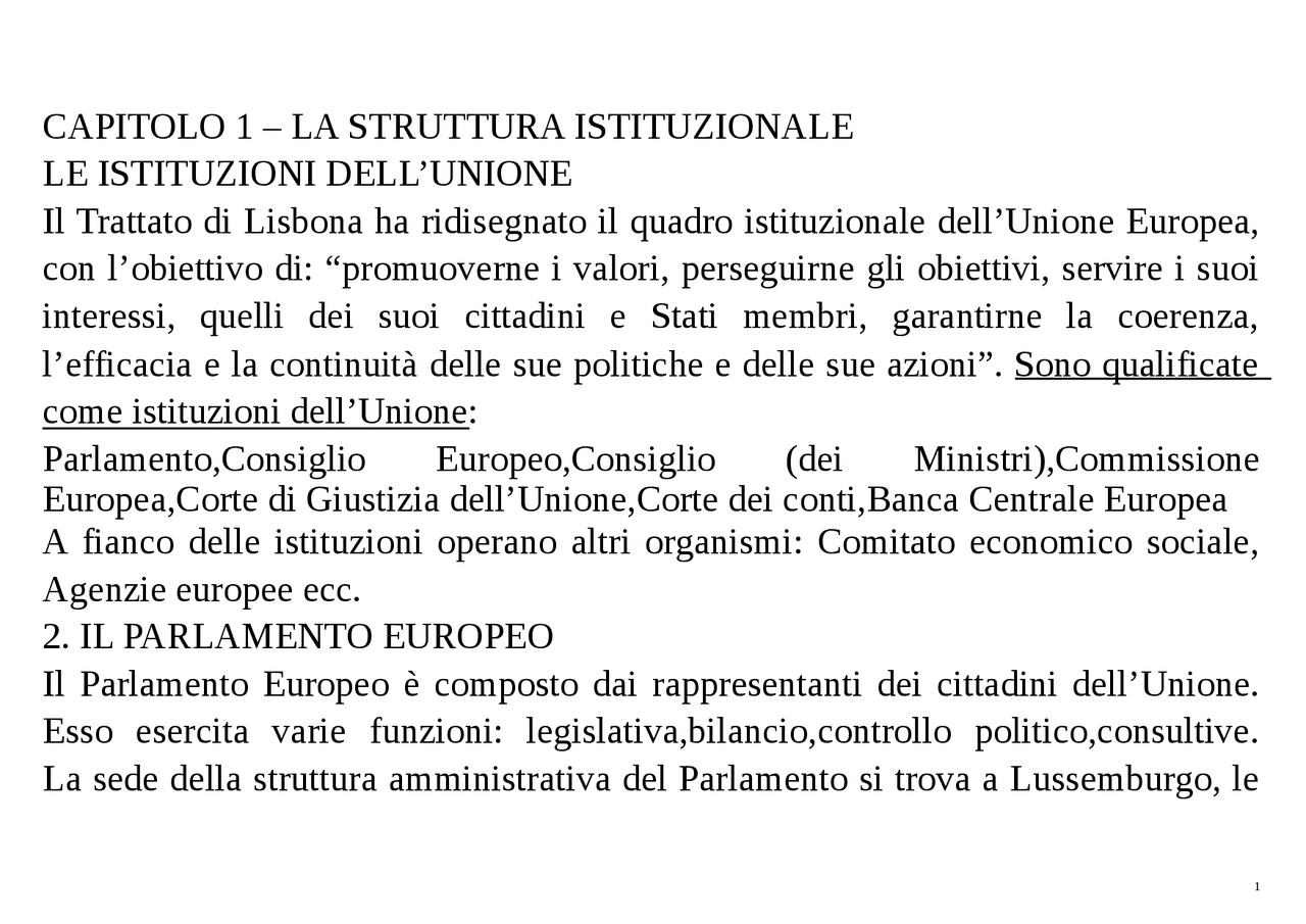 Riassunto Tesauro Definitivo Docsity