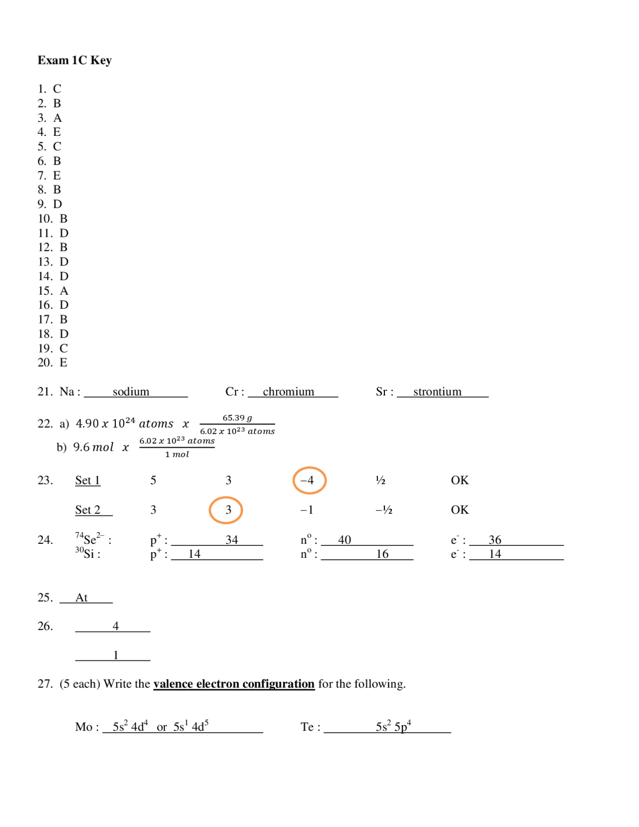Chemistry Molecular Science And Exercices Notes Solved Ch 101 Docsity