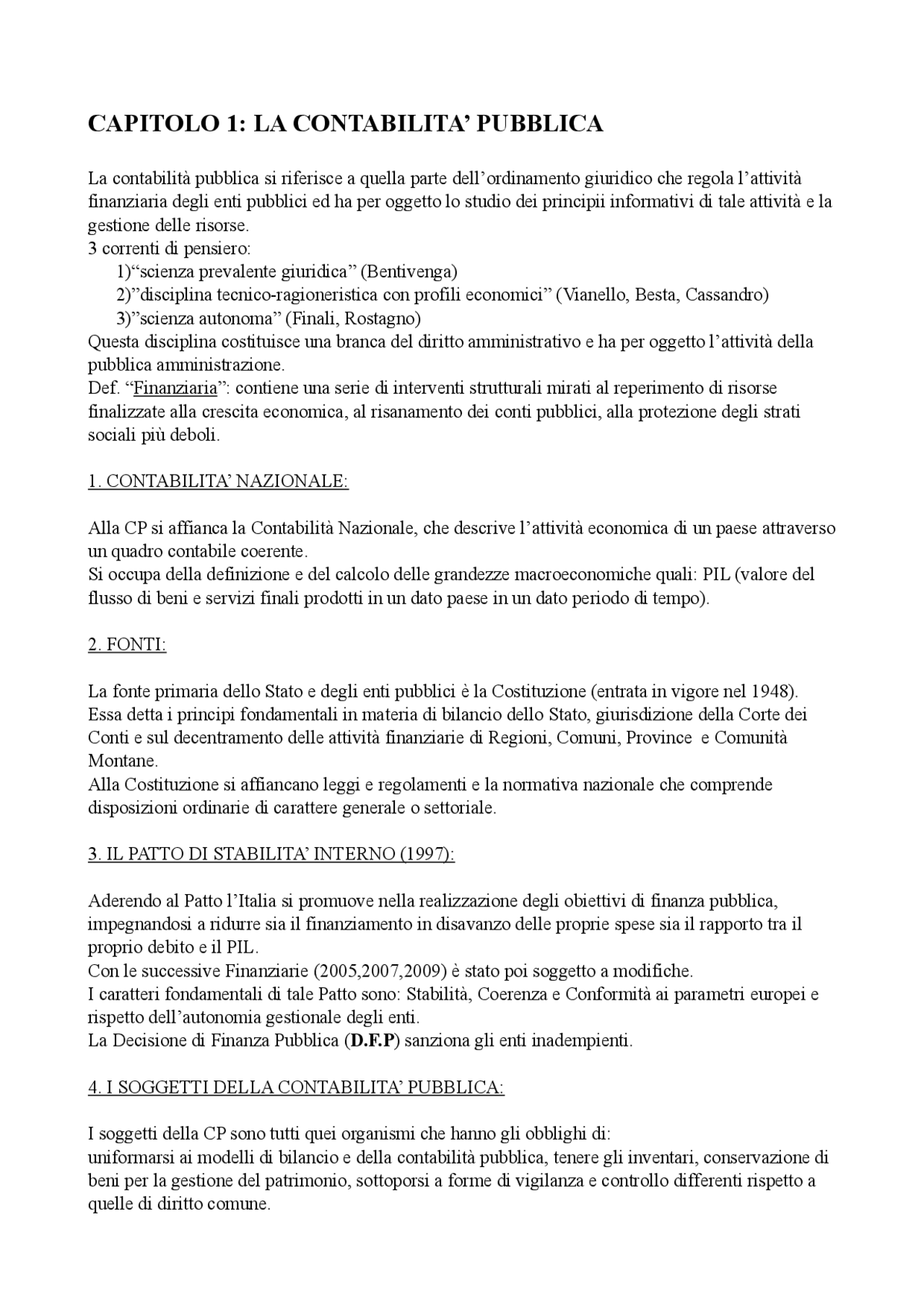 Contabilita Pubblica Docsity