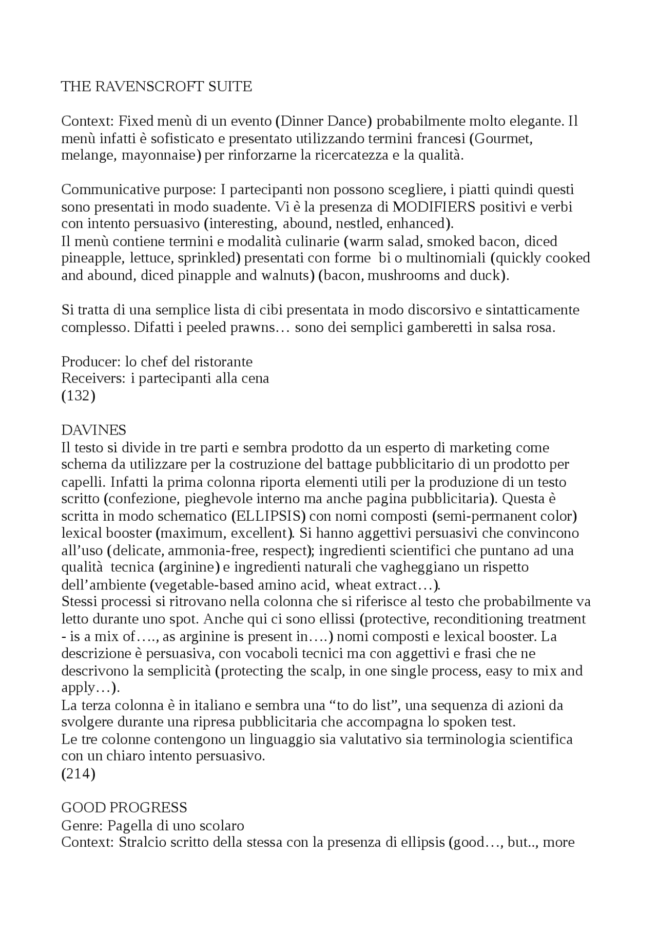 Text Analysis Docsity