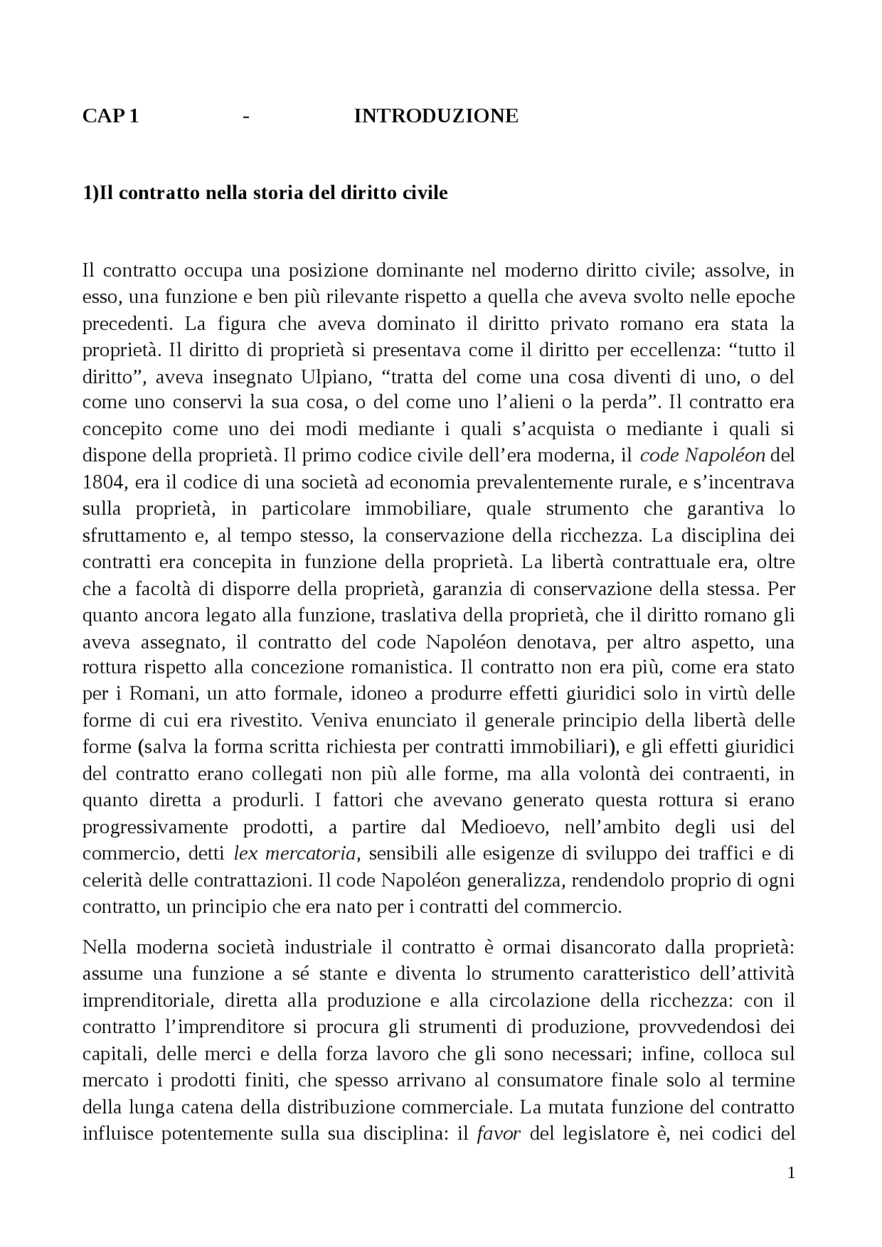 Francesco Galgano Il Contratto Docsity