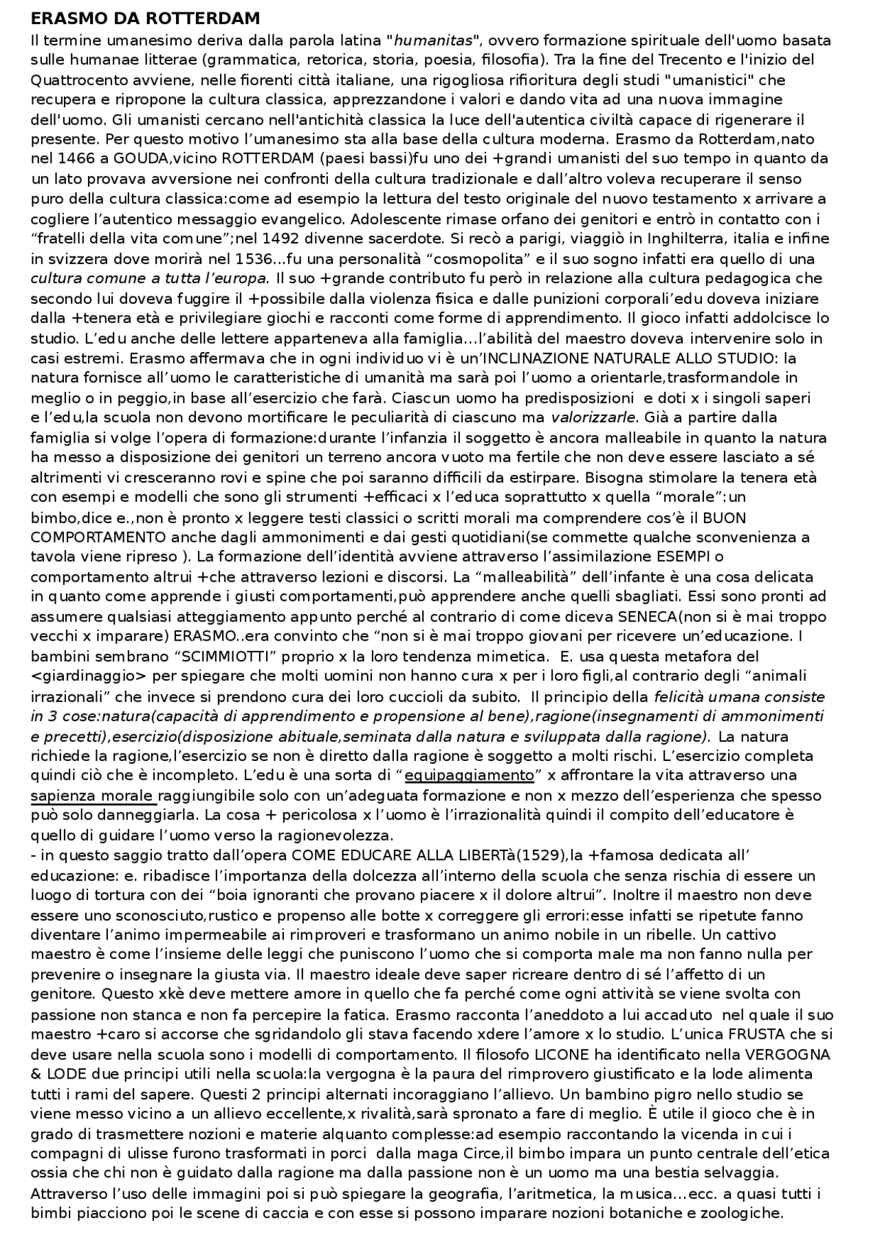 Maestri E Idee Della Pedagogia Moderna Riassunto Docsity