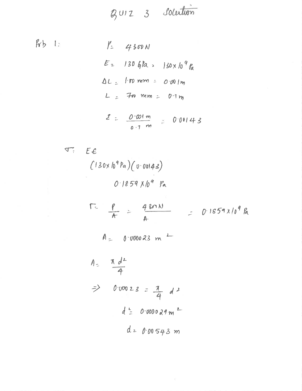 Quiz 3 With Solution Materials For Manufacturing Cme 261 Docsity