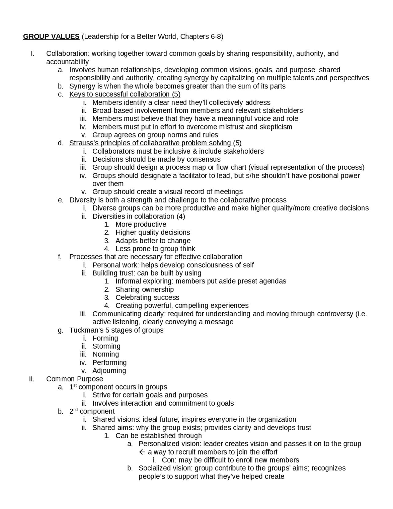 Final Exam For Leadership Development Chapters 6 8 Hre 4723 Docsity
