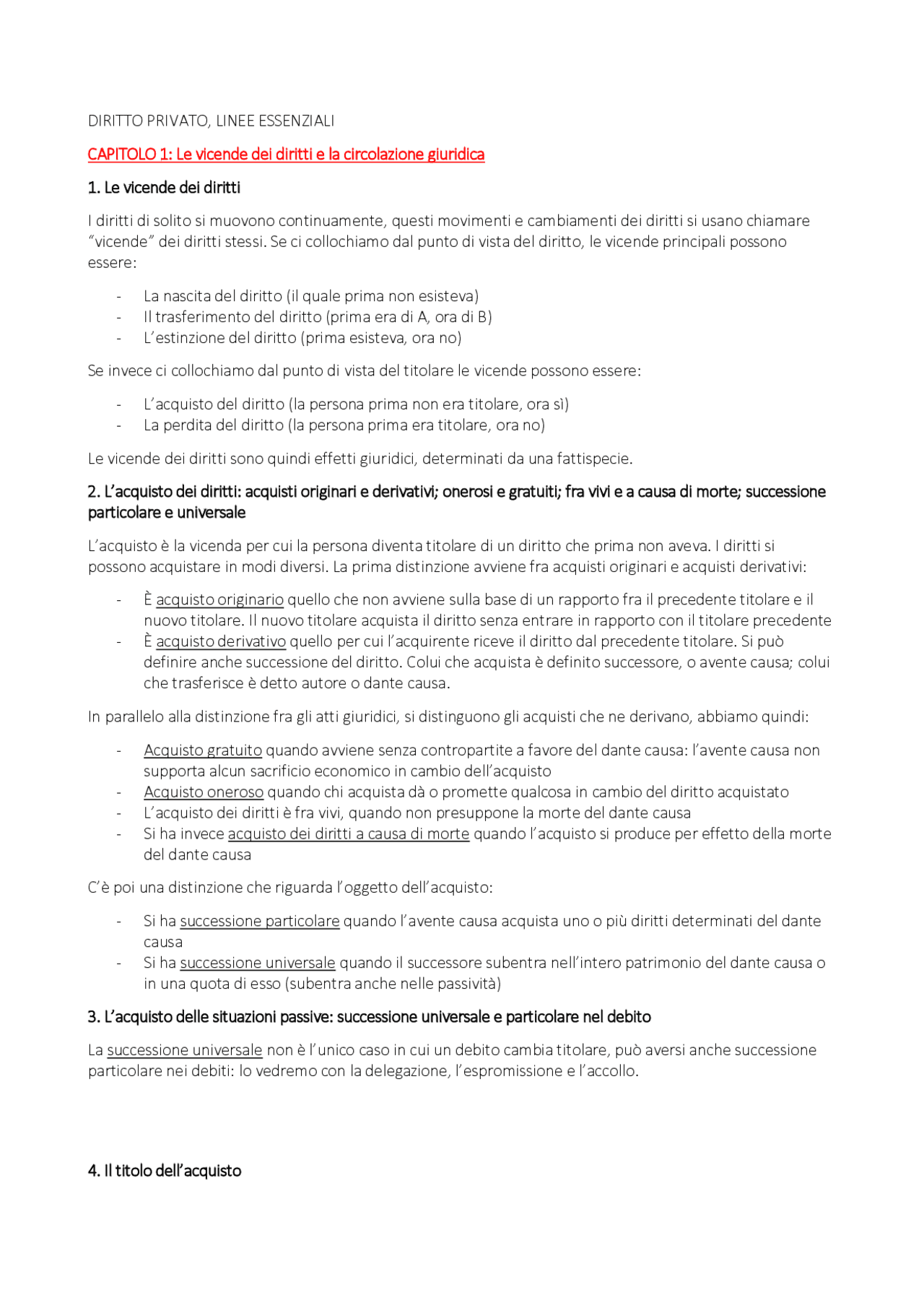 Esame Scritto Di Diritto Privato Docsity