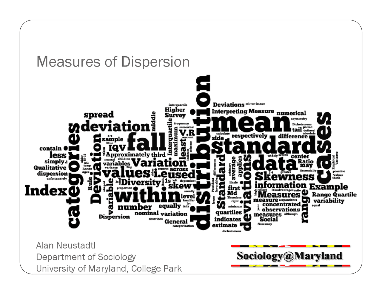 Measures Of Dispersion Introduction To Statistics Socy 201 Docsity