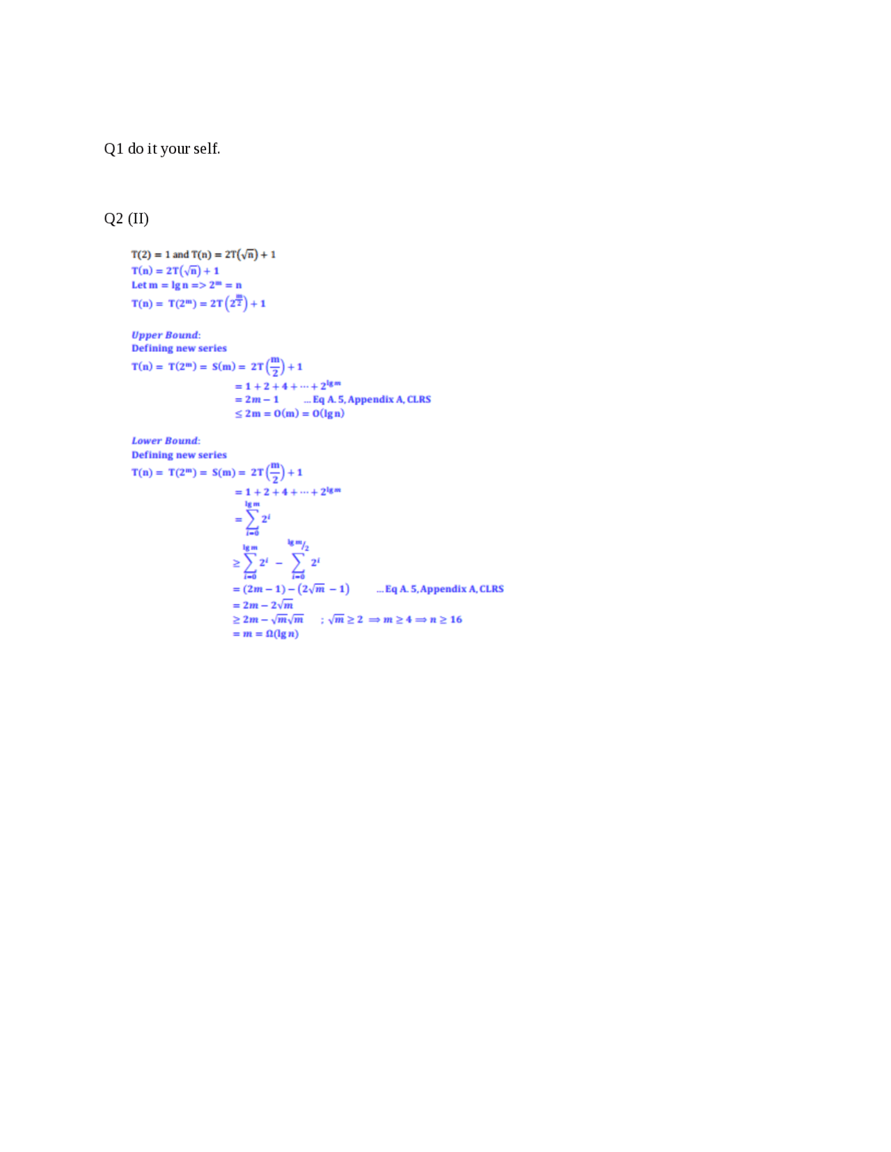 Assignment Soln Docsity