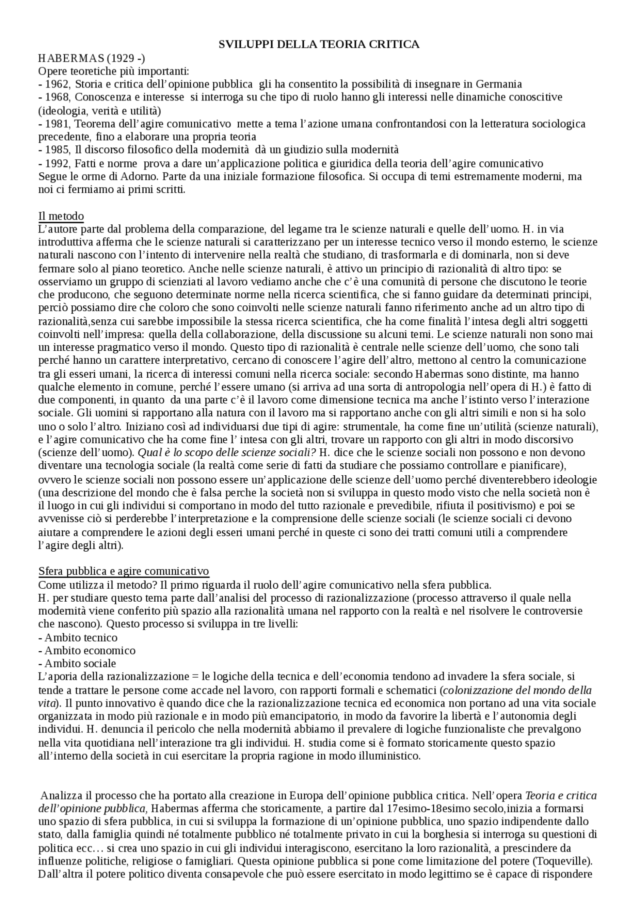 Habermas Docsity
