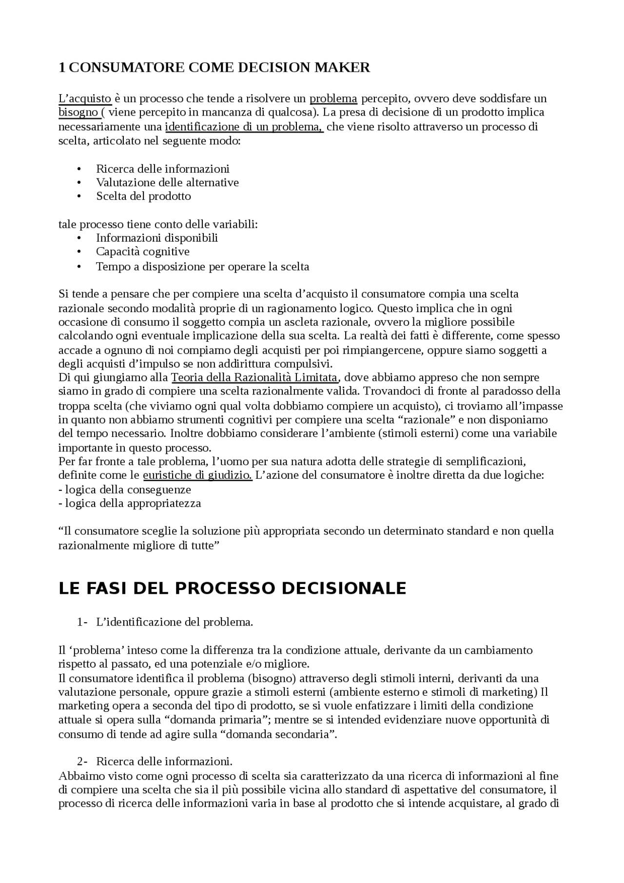 Psicologia Dei Consumi Riassunti Docsity