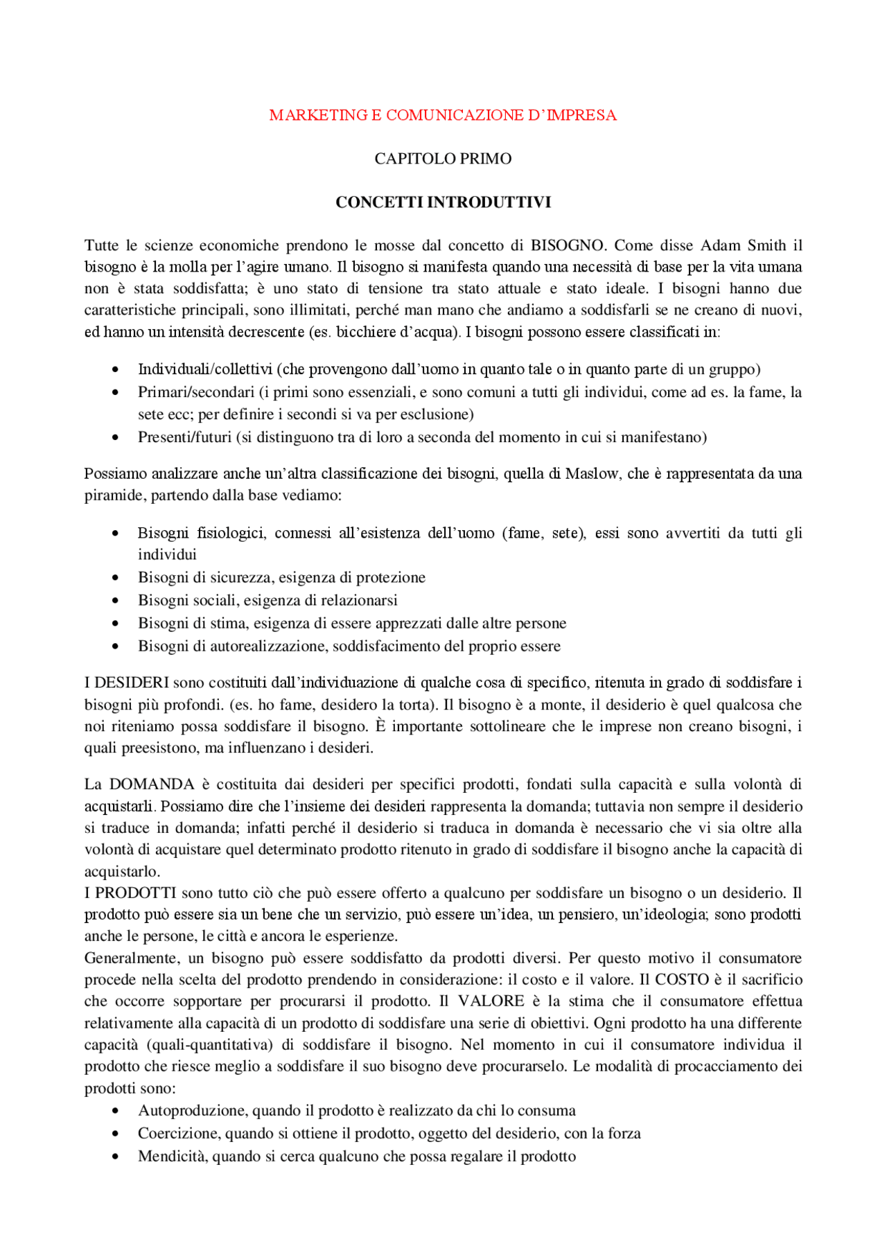 Riassunto Marketing E Fiducia Docsity