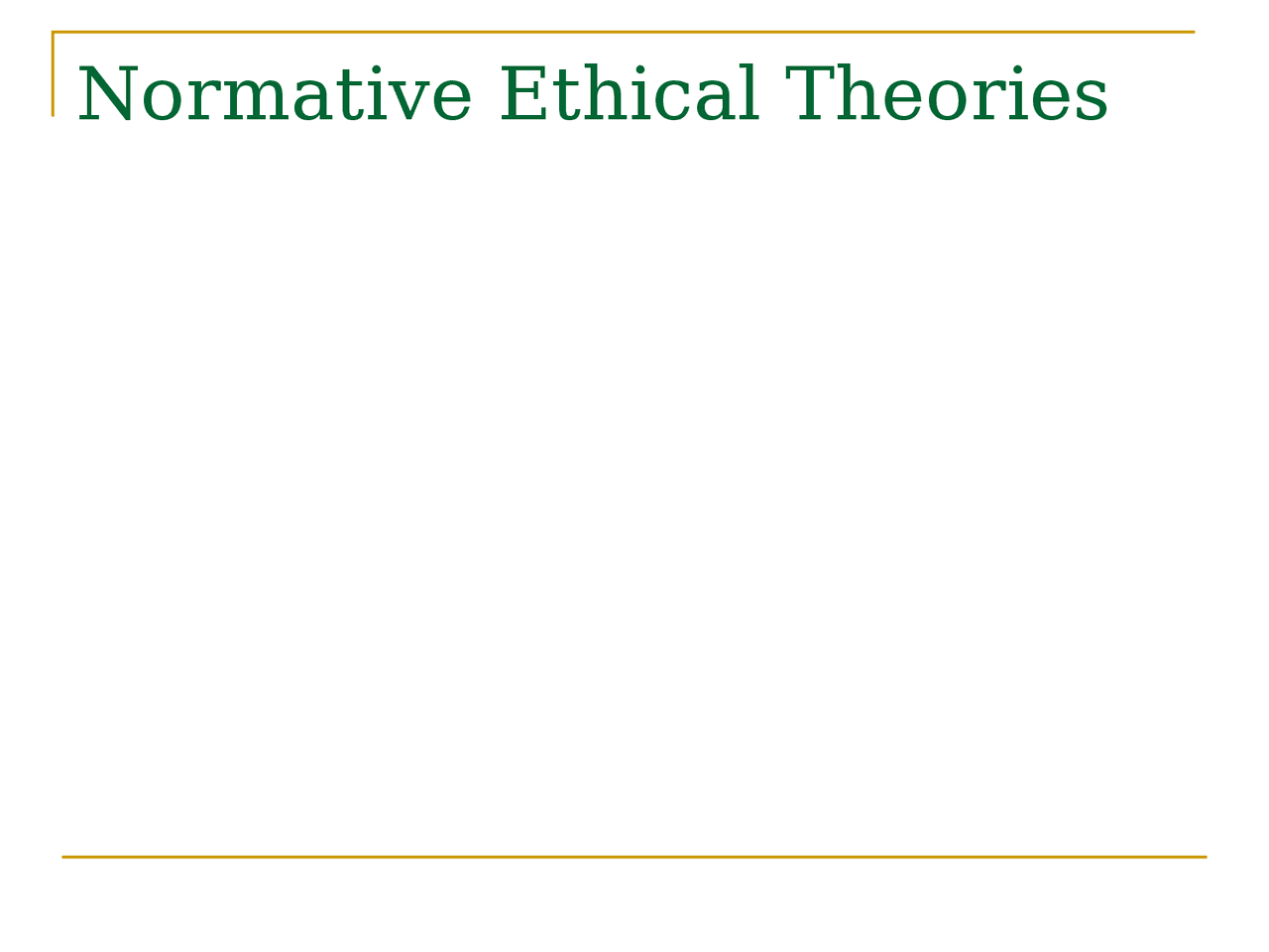 Normative Ethical Theories - Introduction to Philosophy | PHL 201 - Docsity