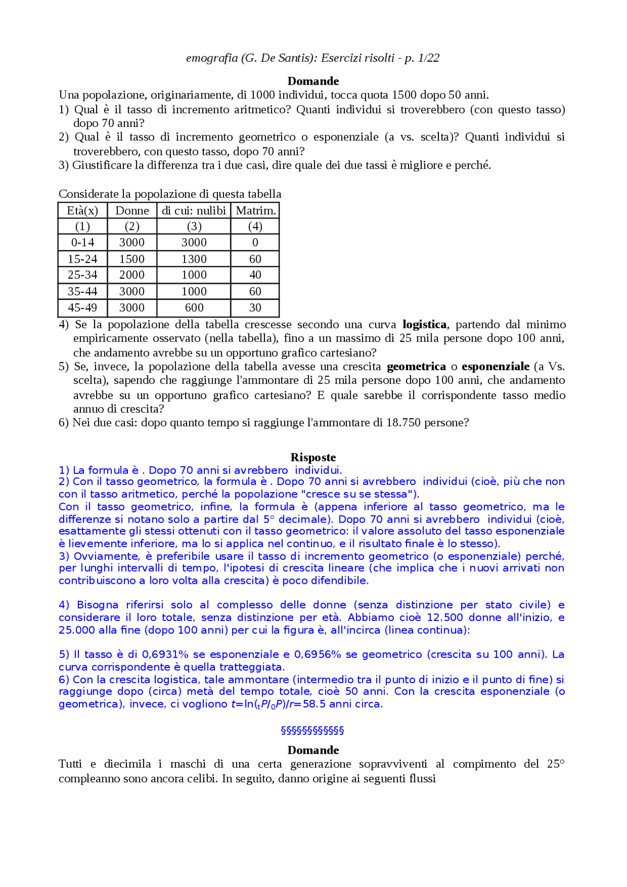 Raccolta Di Esercizi Docsity