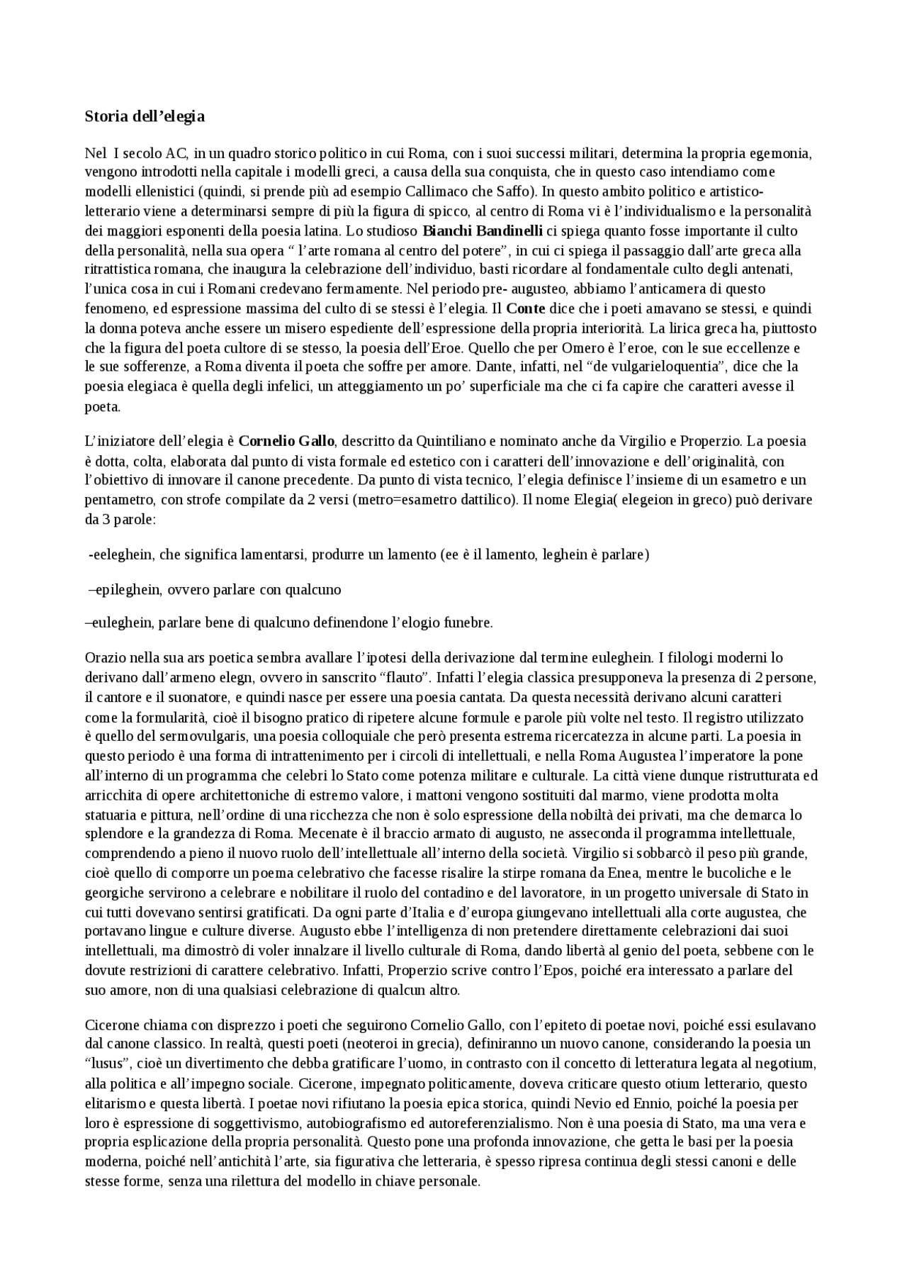 Storia Dellelegia Docsity