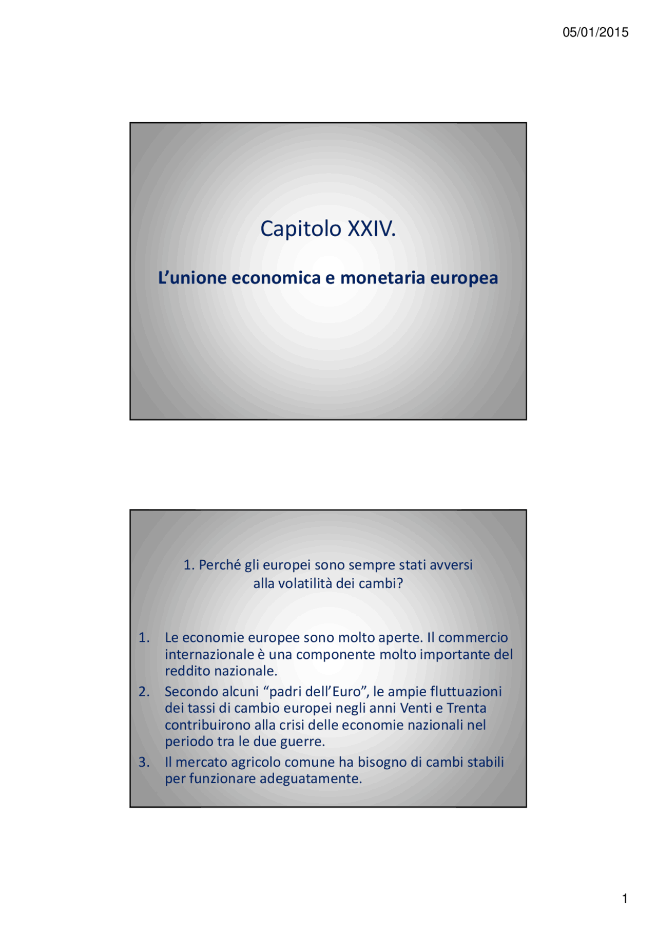Slide Capitolo 24 Macroeconomia Blanchard Docsity