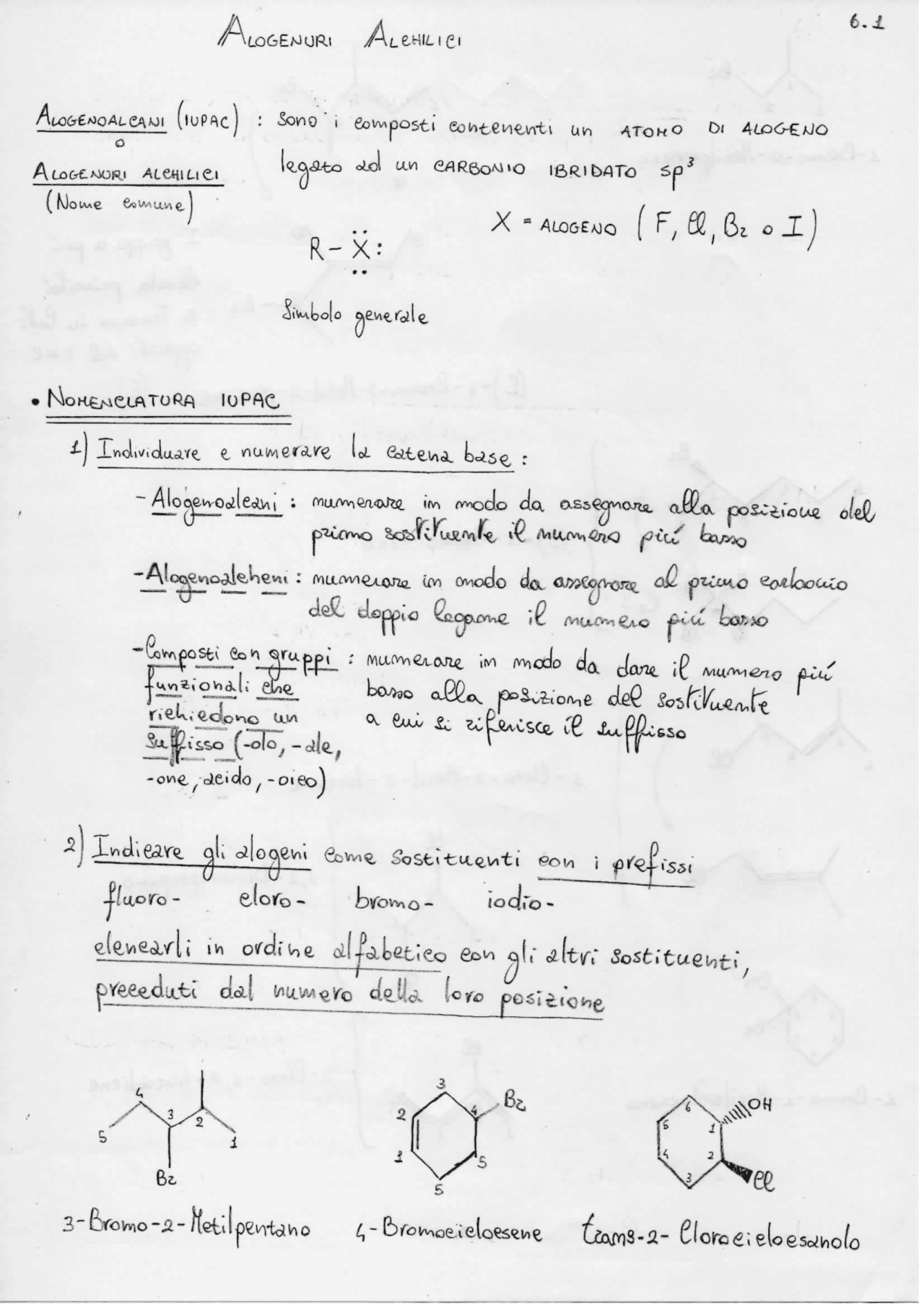 Alogenuri alchilici e reazioni di sostituzione nucleofila e di ...