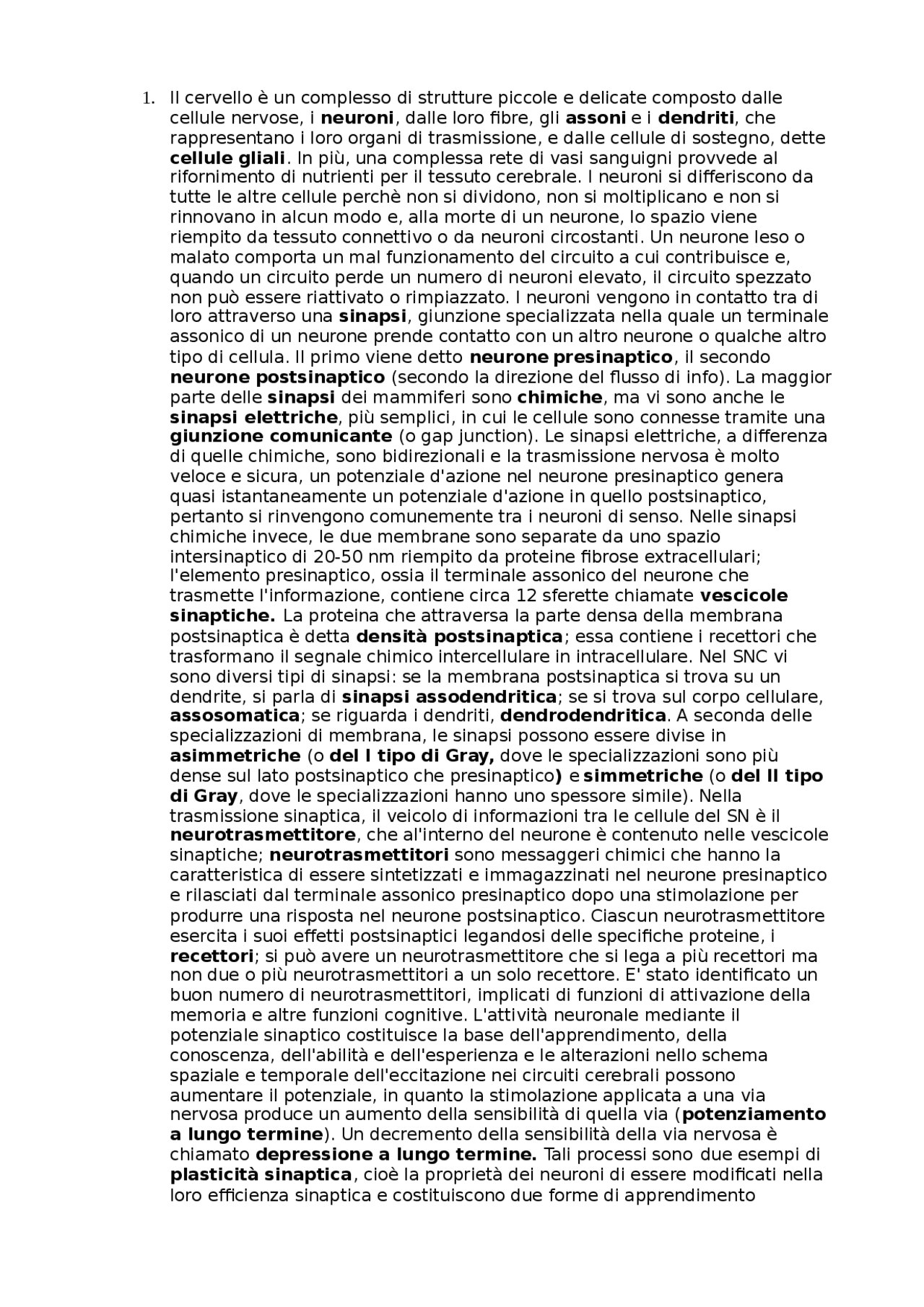 Neurologia Docsity