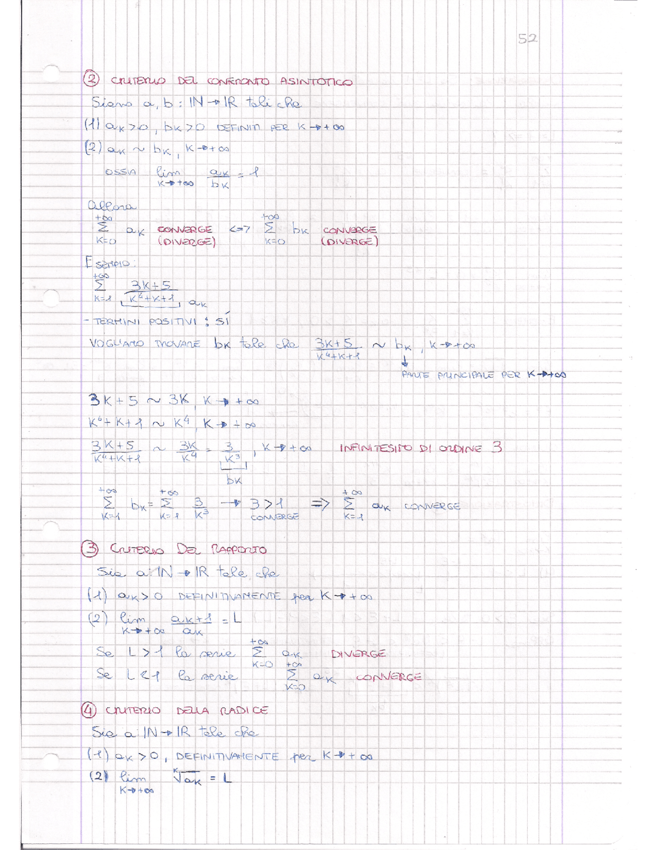 Appunti Sulle Serie Numeriche Parte 2 Docsity