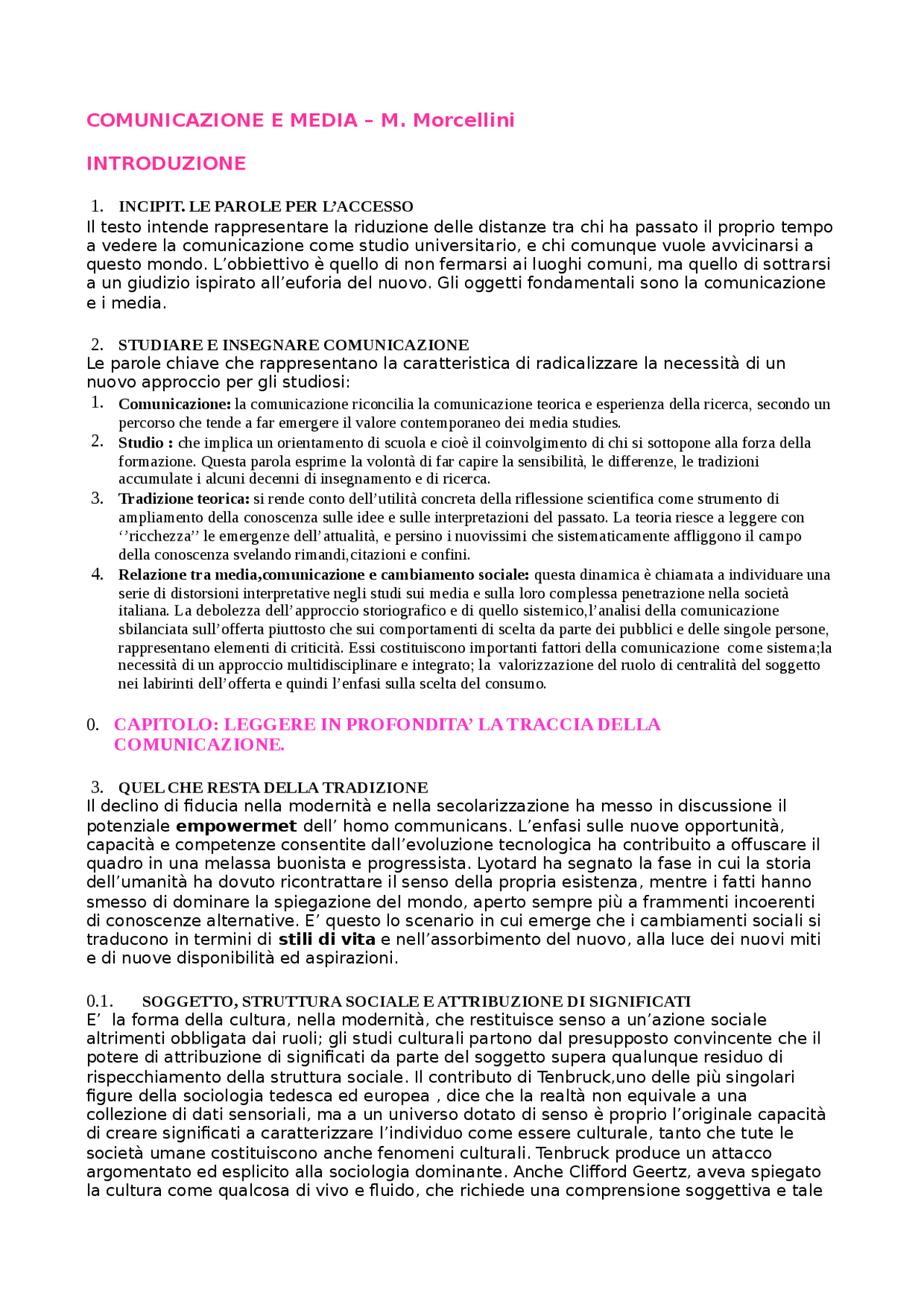 Comunicazione E Media Docsity