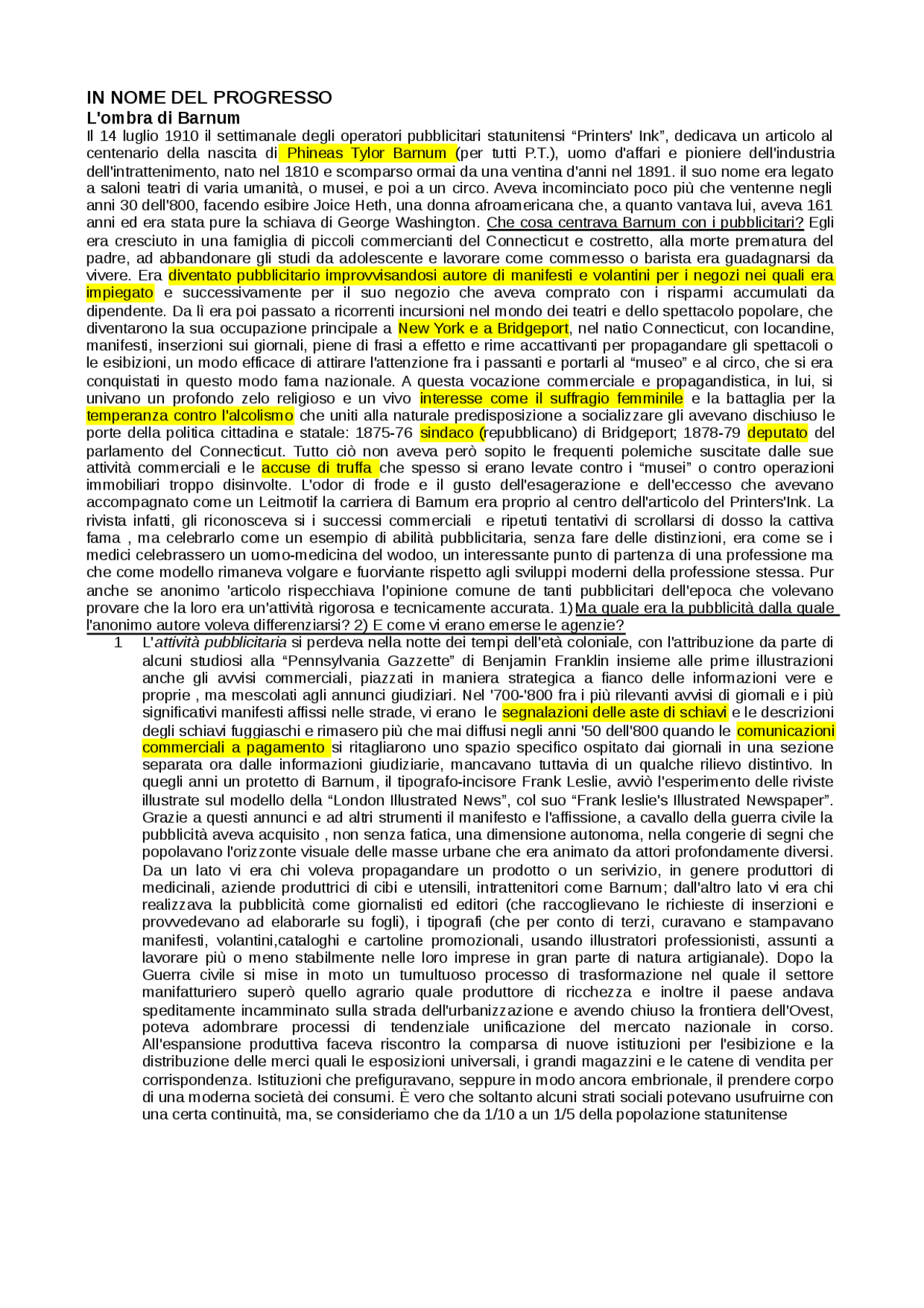 Le Anime Del Commercio Ferdinando Fasce Docsity